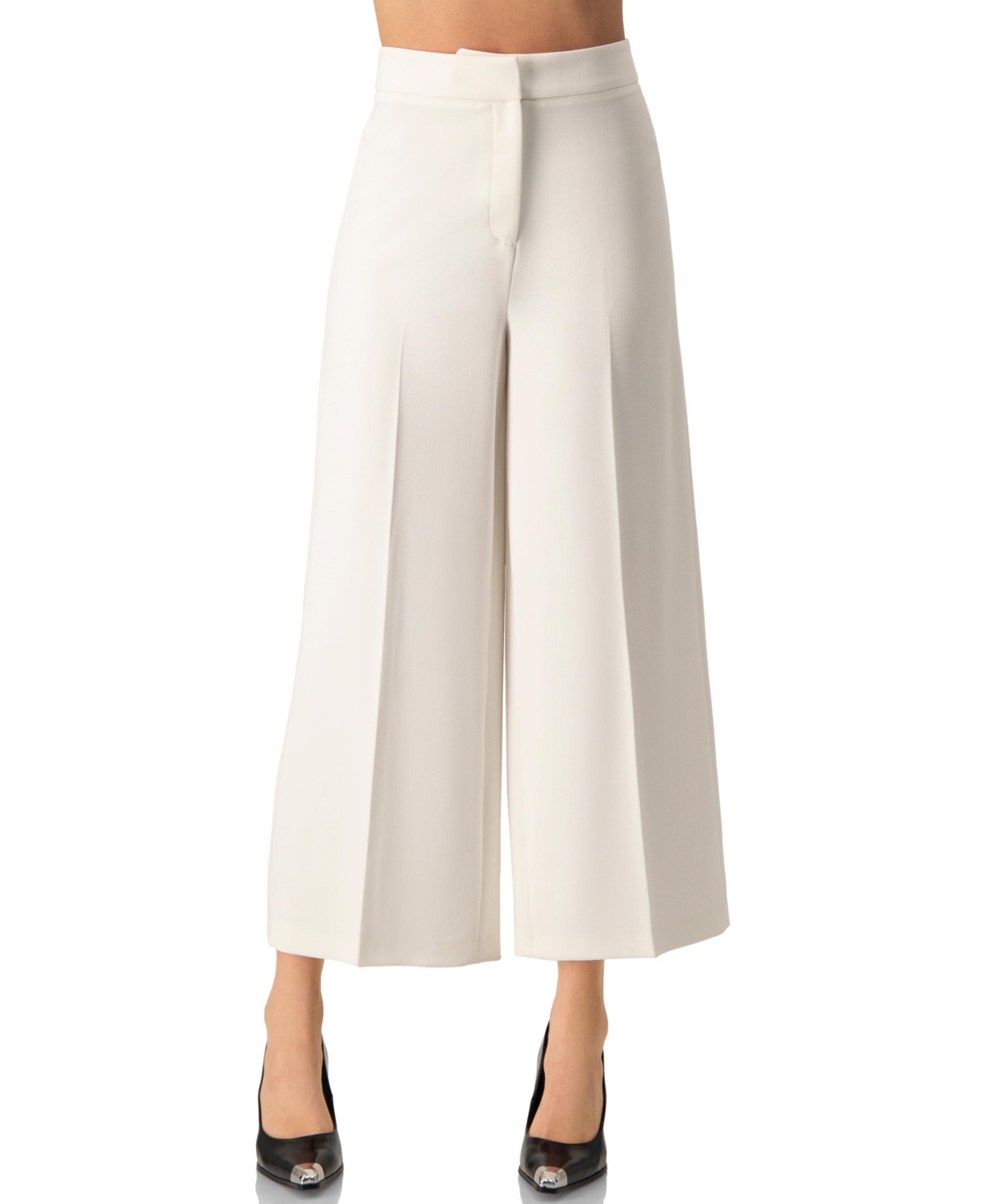 Click here for Ivonne Womens Wide-Leg Cropped Culotte - Natural prices