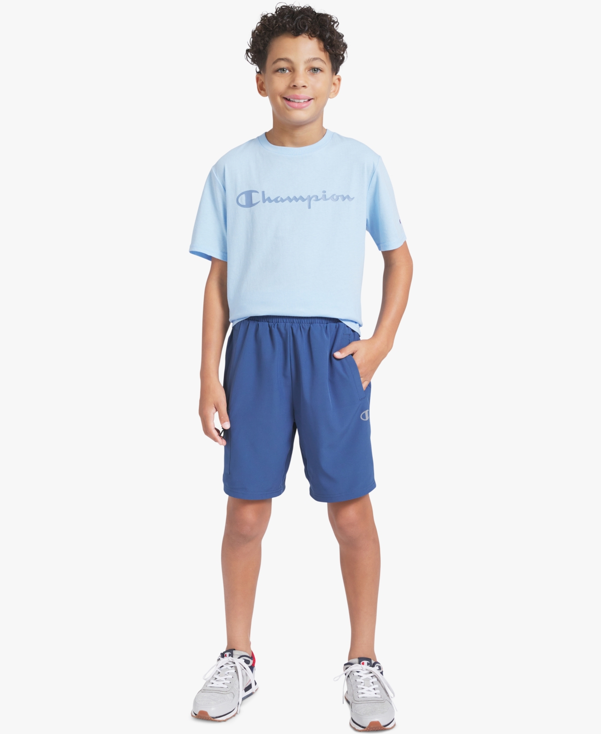 Click here for Champion Boys 8-20 Pull-On Woven Shorts - Lyons Bl... prices
