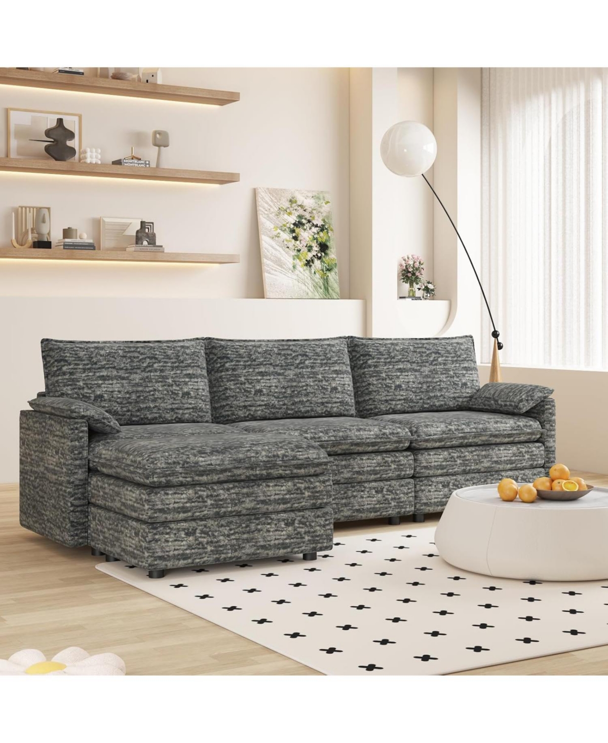 Click here for gaomon 108" Chenille Modular Sectional Sofa w... prices