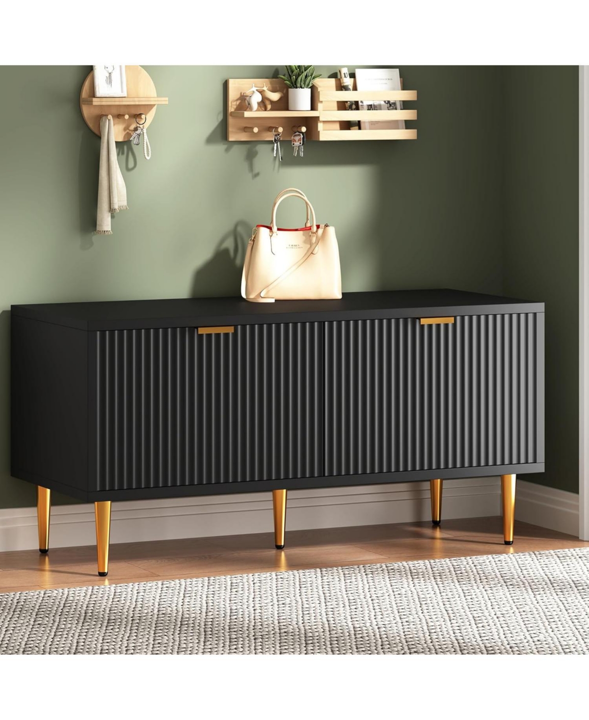 Click here for gaomon Shoe Storage Bench for Entryway Modern Flut... prices