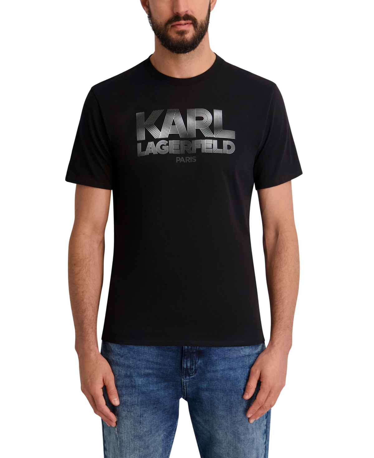 Click here for Karl Lagerfeld Paris Mens Logo Graphic T-Shirt - B... prices