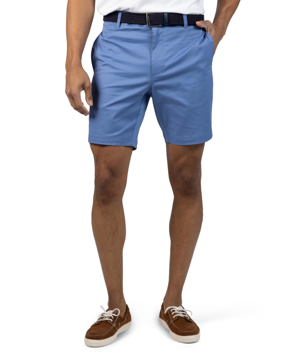 Click here for Tailorbyrd Mens Solid Shorts - Blue prices