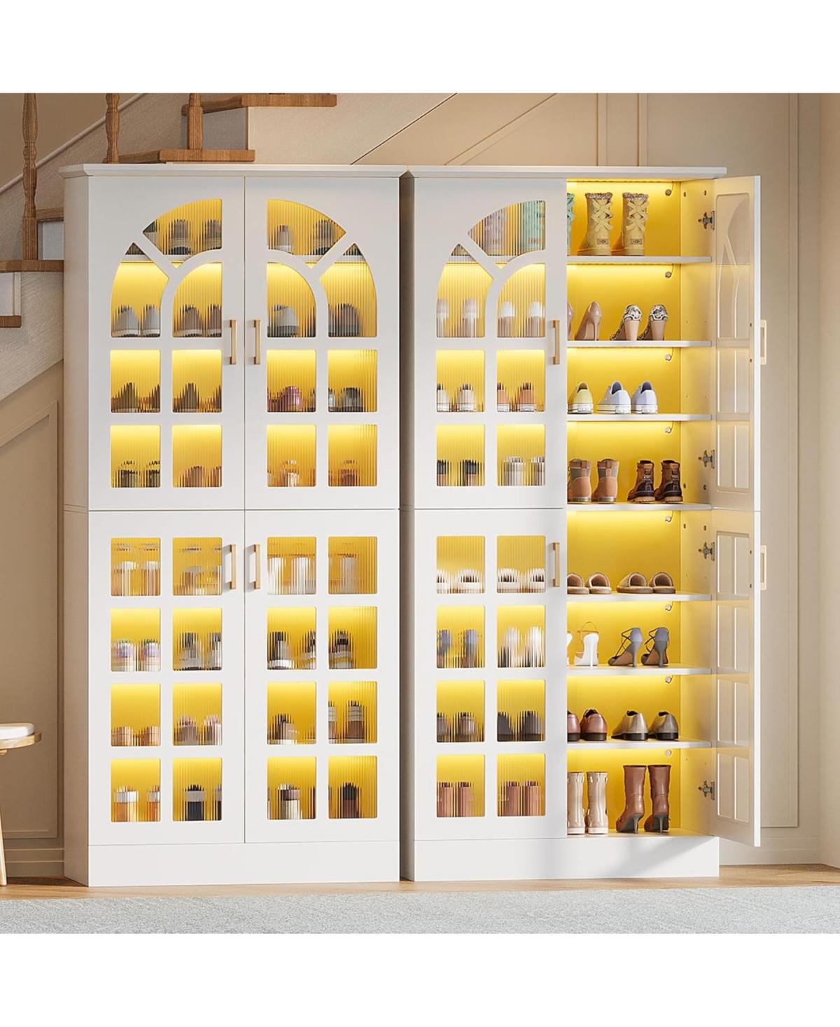 Click here for Tribesigns 68.94" Tall Shoe Cabinet with Door... prices