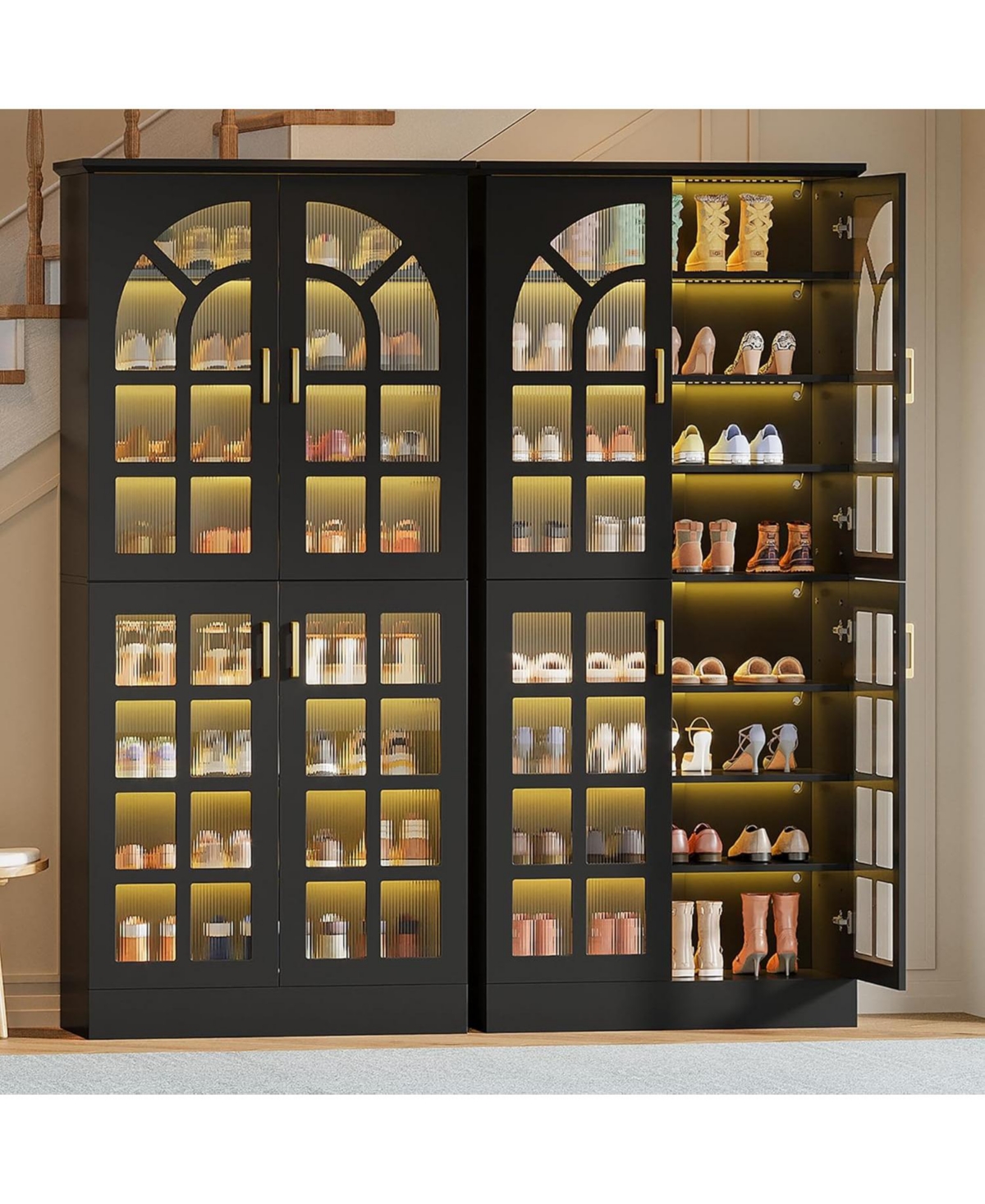 Click here for Tribesigns 68.94" Tall Shoe Cabinet with Door... prices