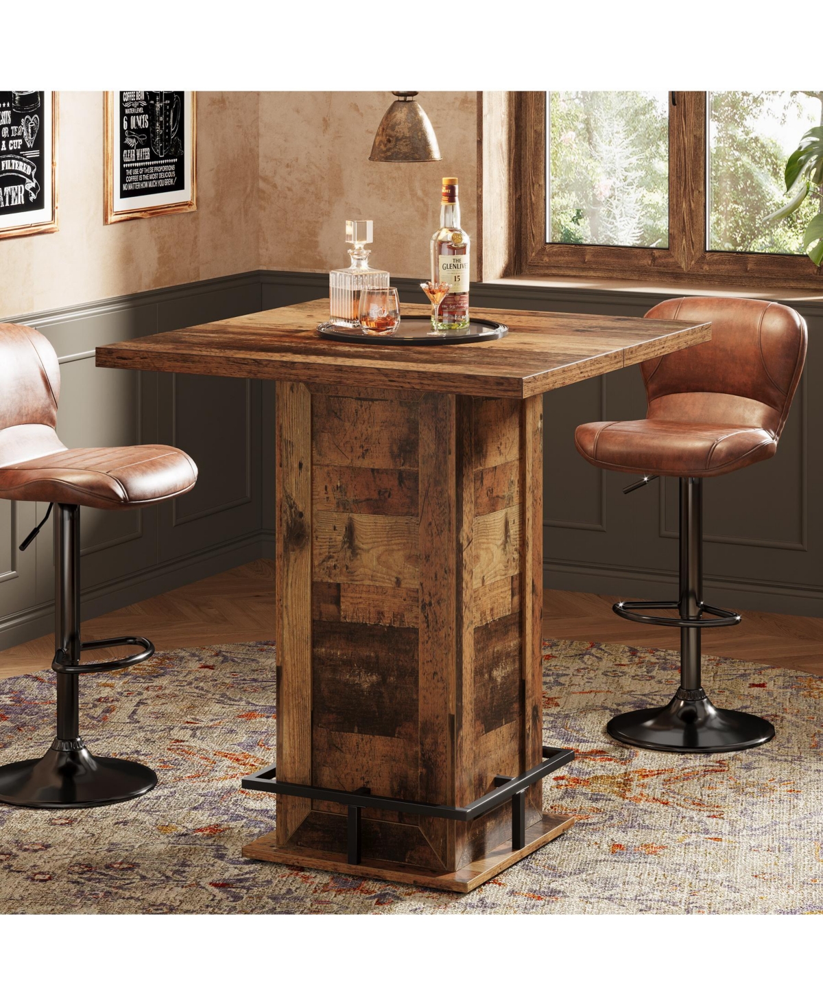 Click here for Tribesigns 39.4" H Square Bar Table  Industri... prices