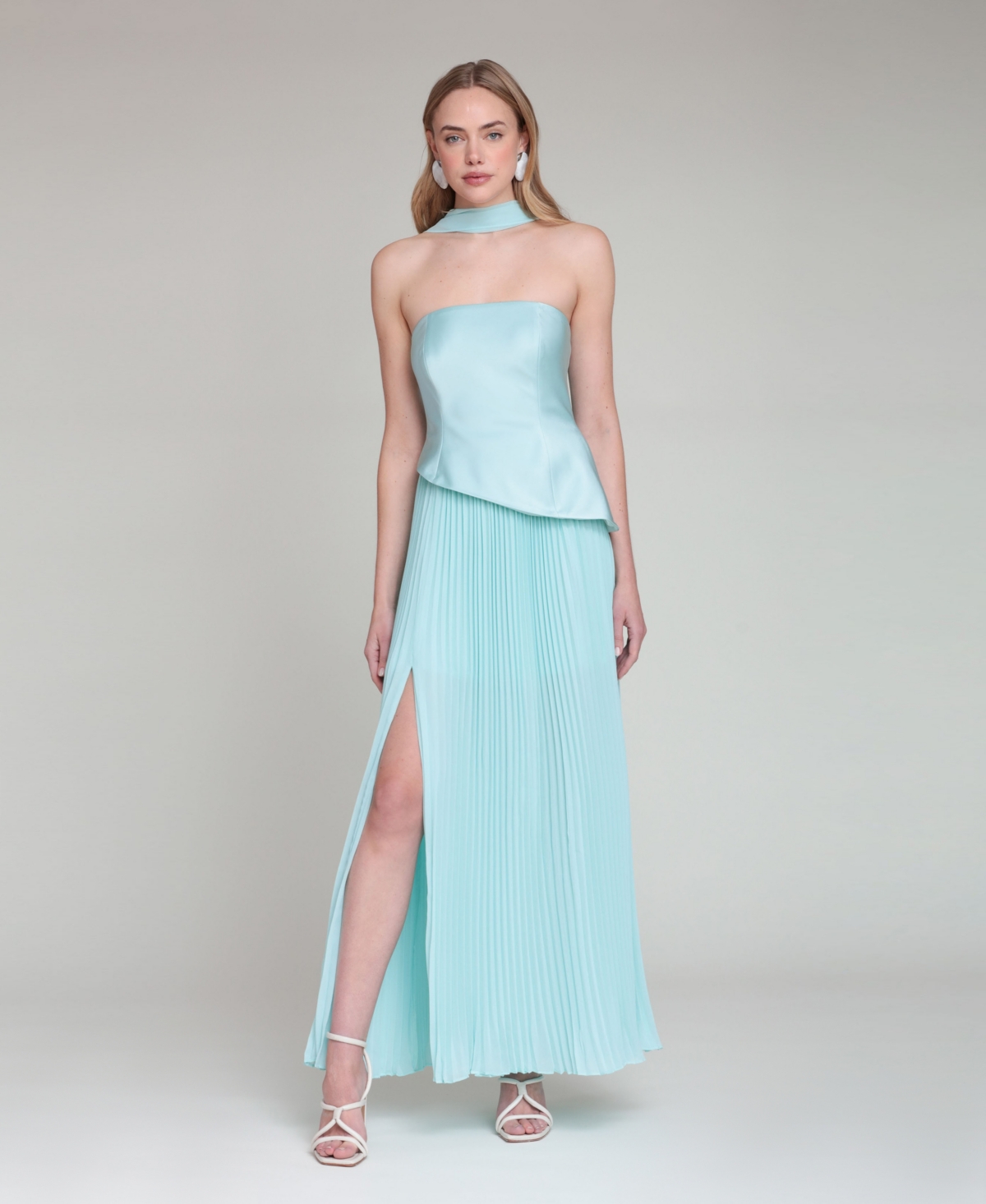 Click here for Avec Les Filles Womens Strapless Bodice Chiffon Co... prices