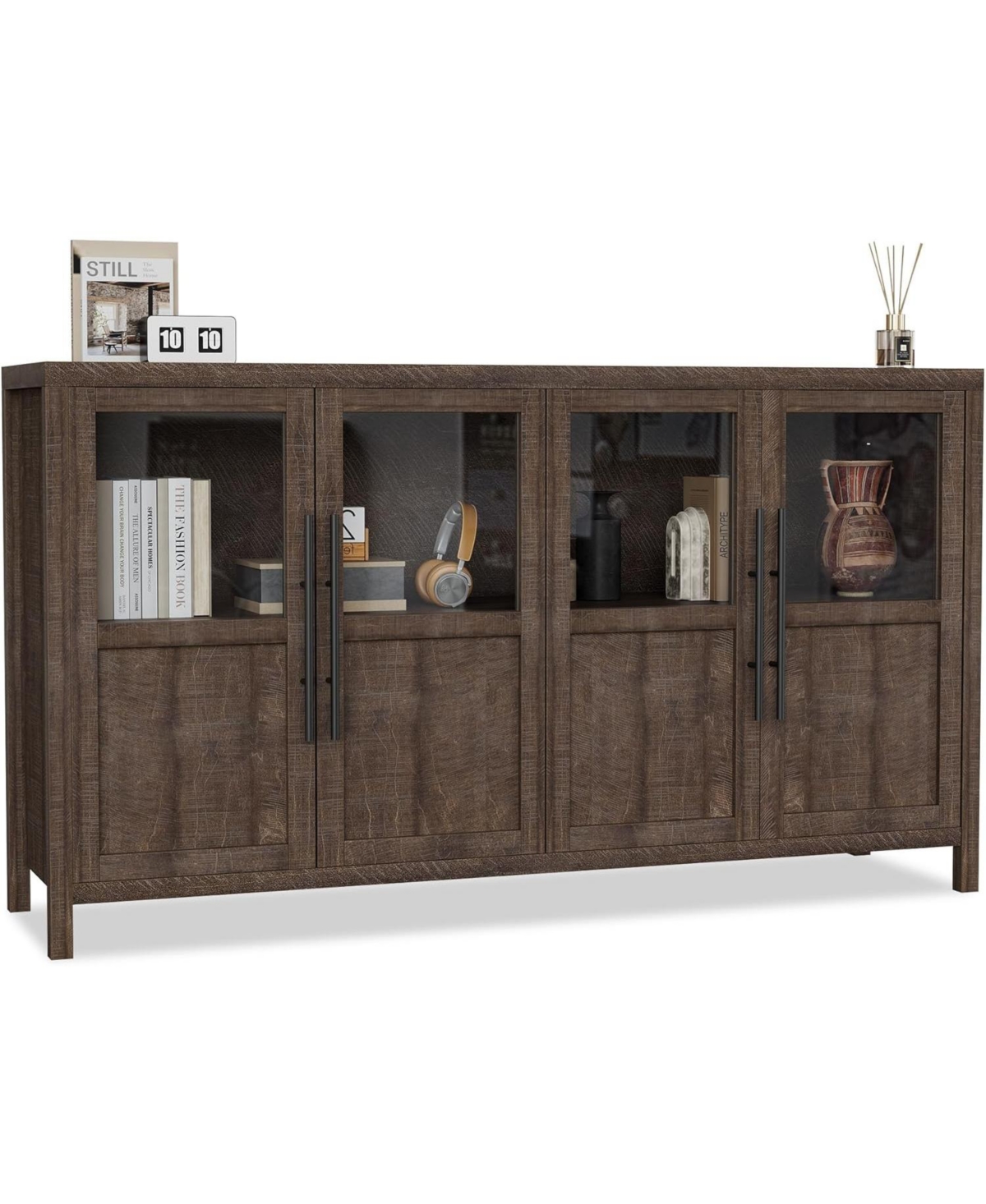 Click here for gaomon Sideboard Buffet Cabinet with 4 Glass Doors... prices