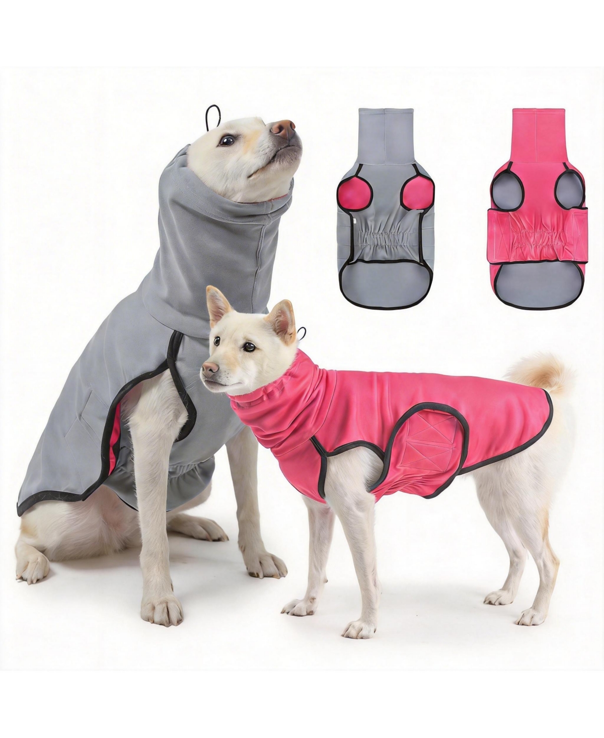 Click here for Aronkl Reversible Dog Anxiety Vest with Hood for C... prices