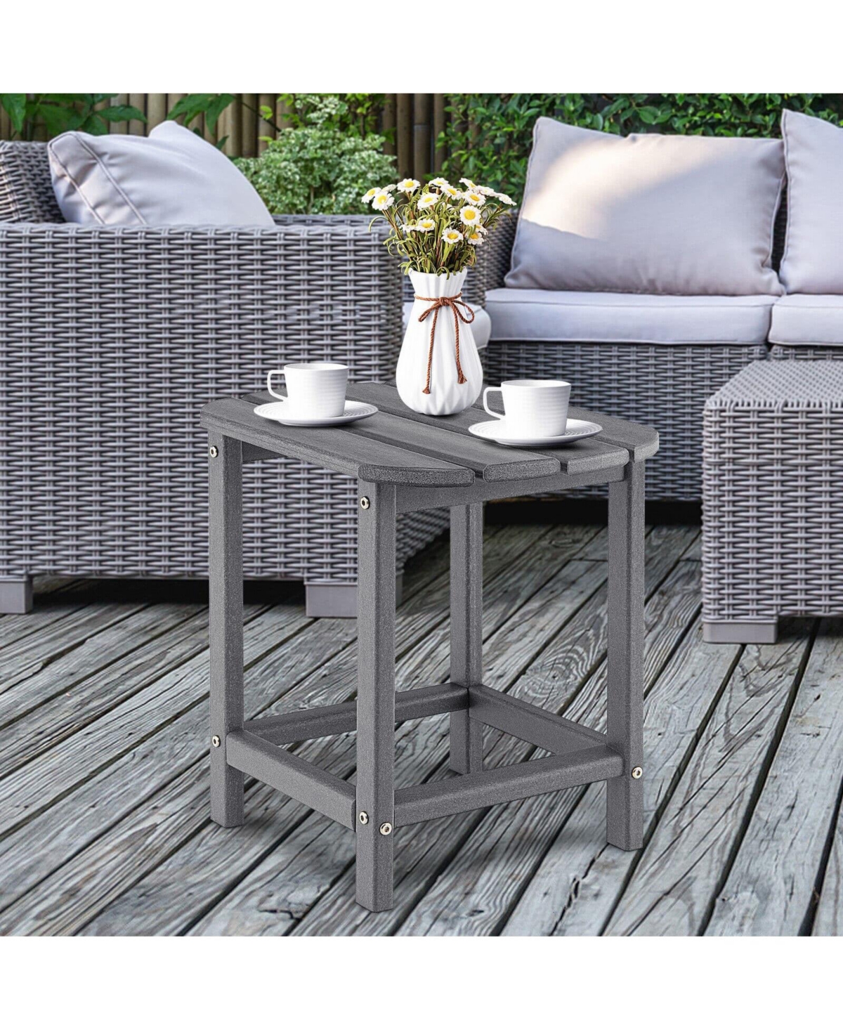 Click here for sumyeg Outdoor Weather Resistant Side Table for Pa... prices