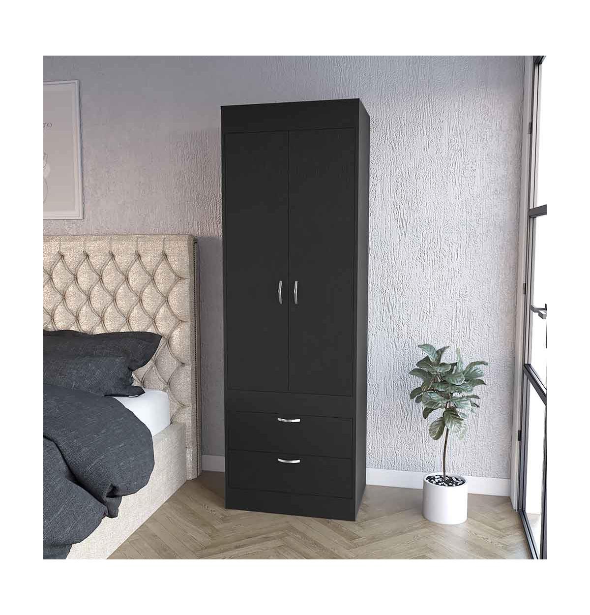 Click here for Flynama Armoire with Double Door Cabinet Two Drawe... prices