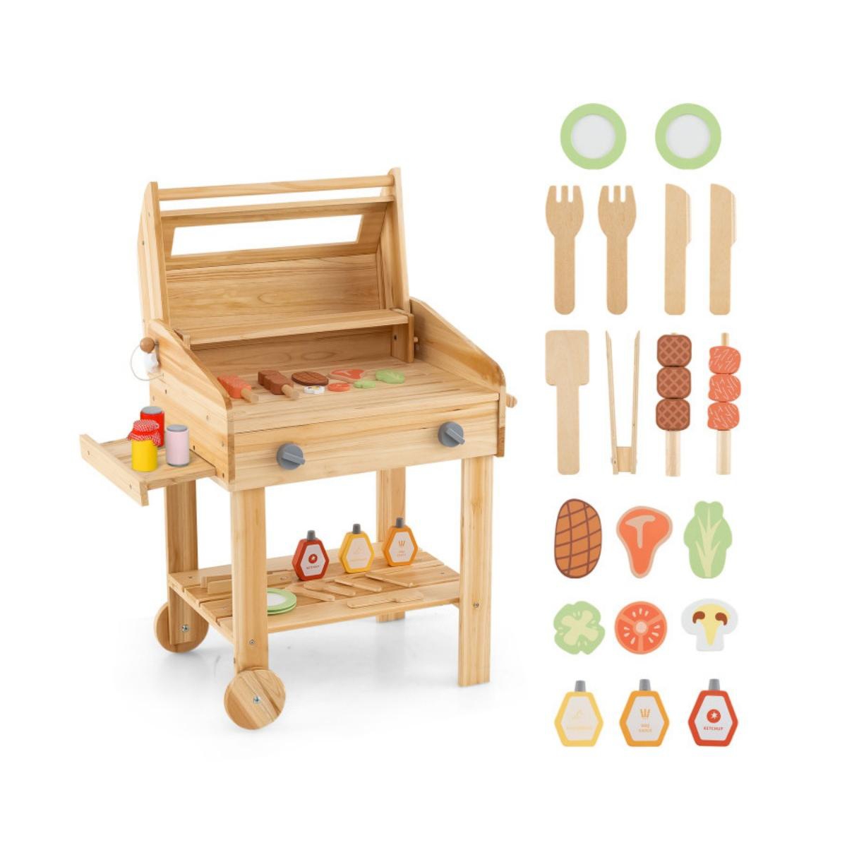 Click here for Hongge Kids Wooden Barbecue Grill Playset Pretend... prices