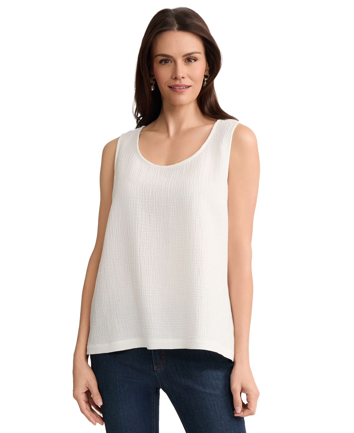 Click here for Jones New York Womens Sleeveless Tank Top - Natura... prices