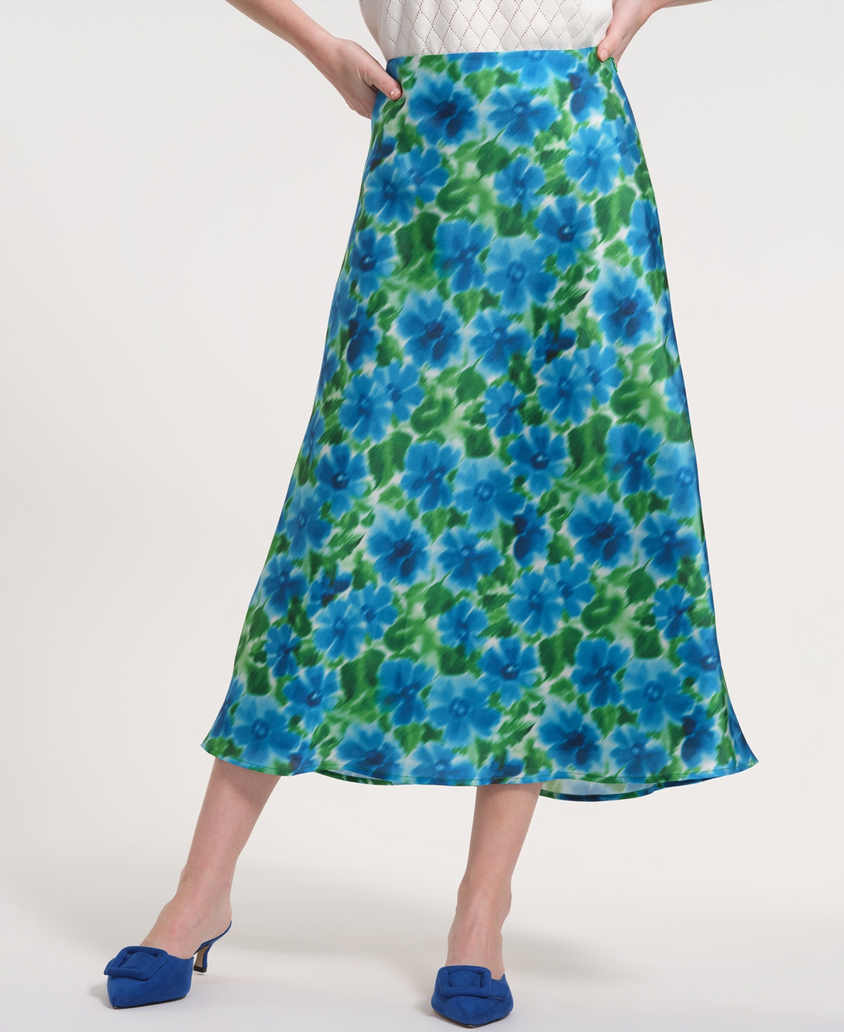 Click here for Isaac Mizrahi Womens Printed Maxi Long Skirt - Pet... prices