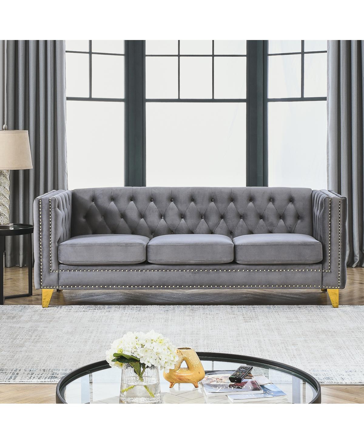 Click here for Streamdale Furniture Velvet Sofa for Living Room... prices