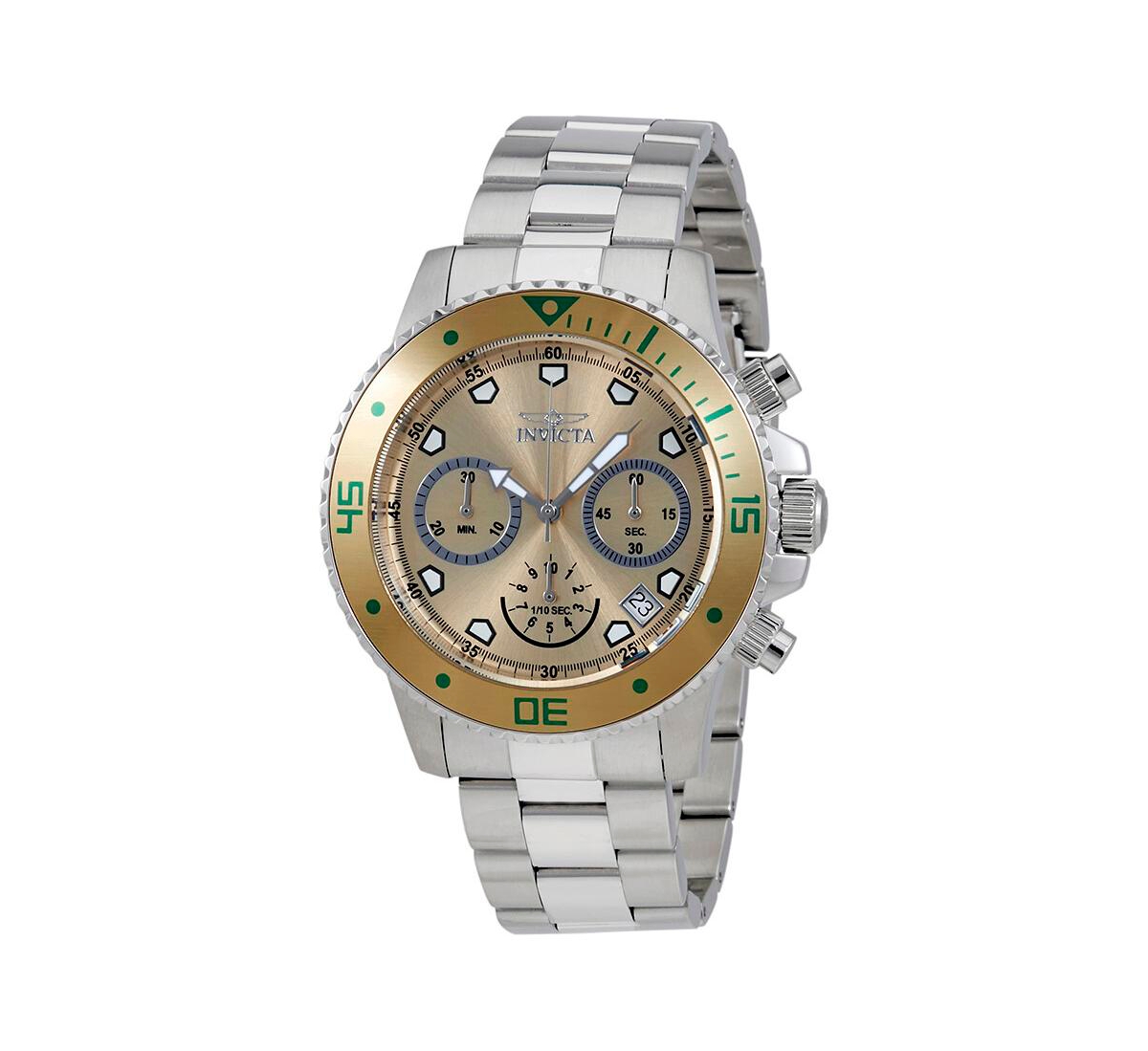 Click here for Invicta Mens Pro Diver Quartz Chronograph Champagn... prices