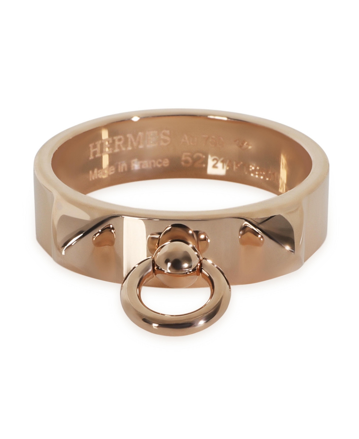 Click here for Pre-Owned Hermes Rose Gold Small Model Collier de... prices