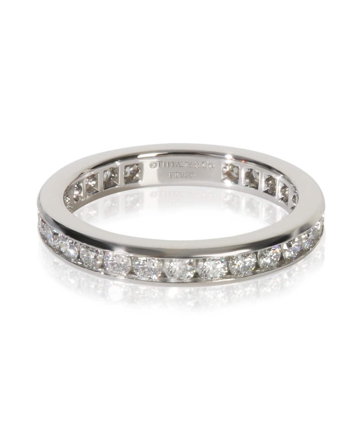 Click here for Pre-Owned Tiffany & Co Platinum Diamond Channel Se... prices
