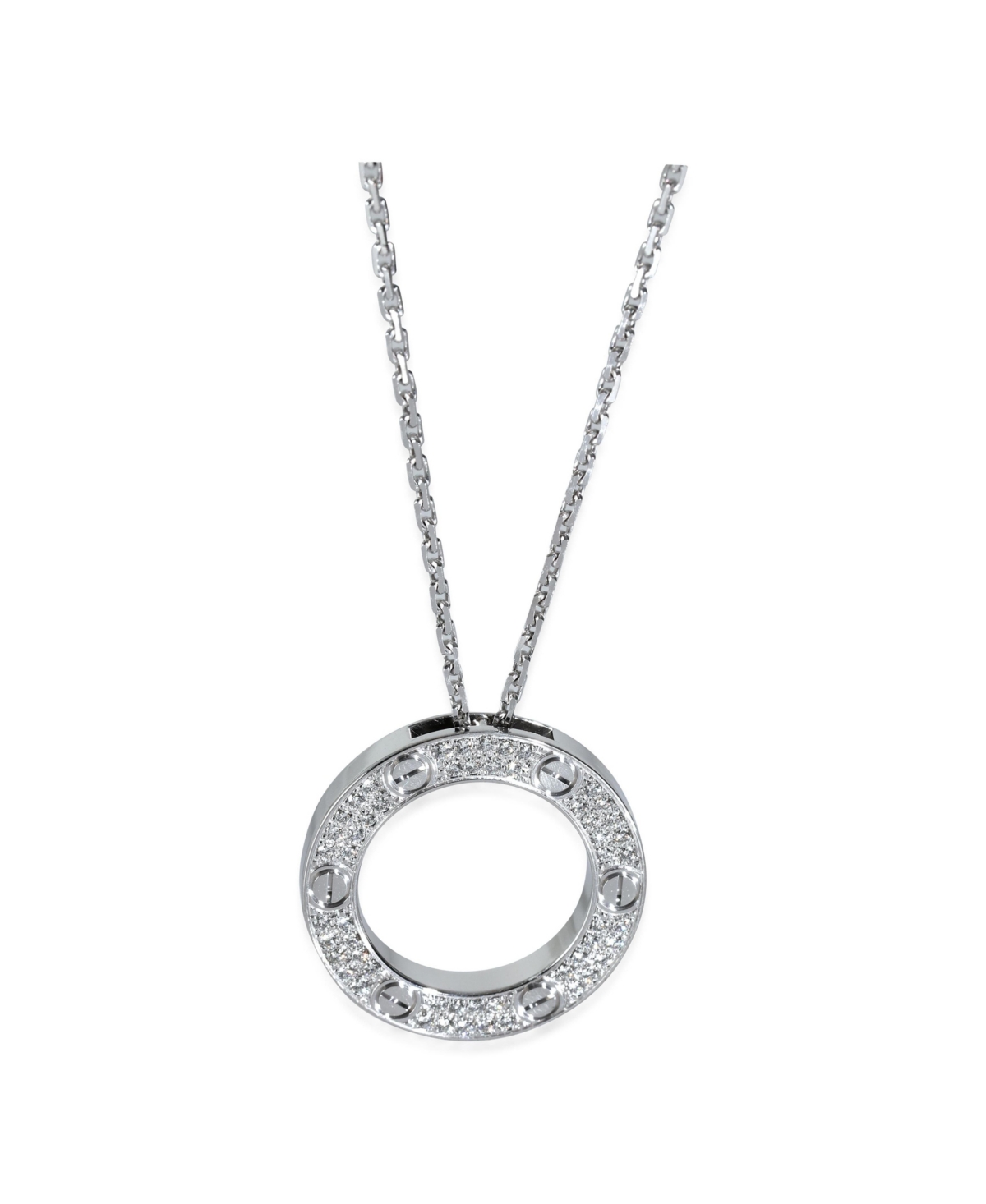 Click here for Pre-Owned Cartier Love Necklace  Diamonds (White G... prices