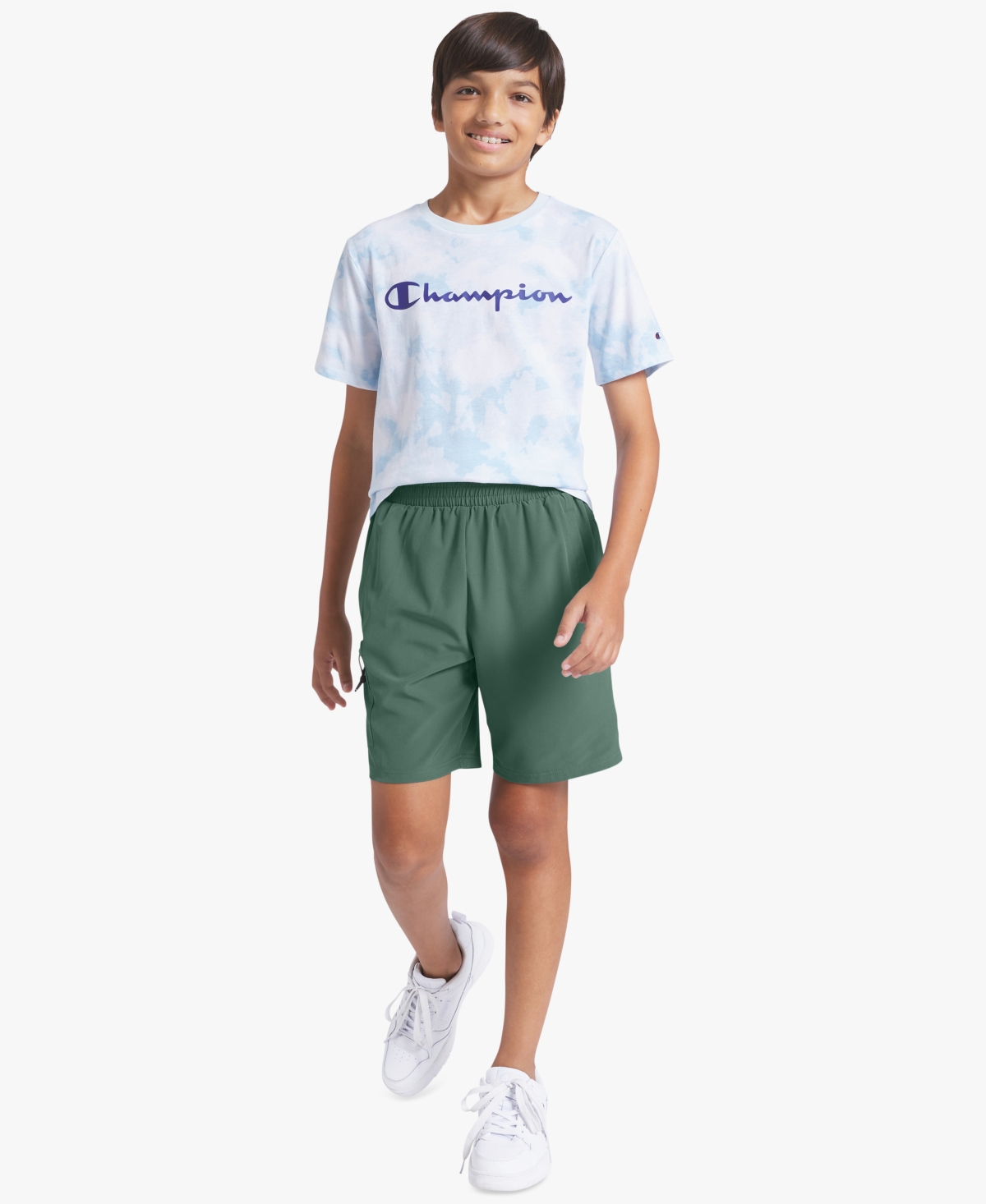 Click here for Champion Boys 8-20 Pull-On Woven Shorts - Dark For... prices