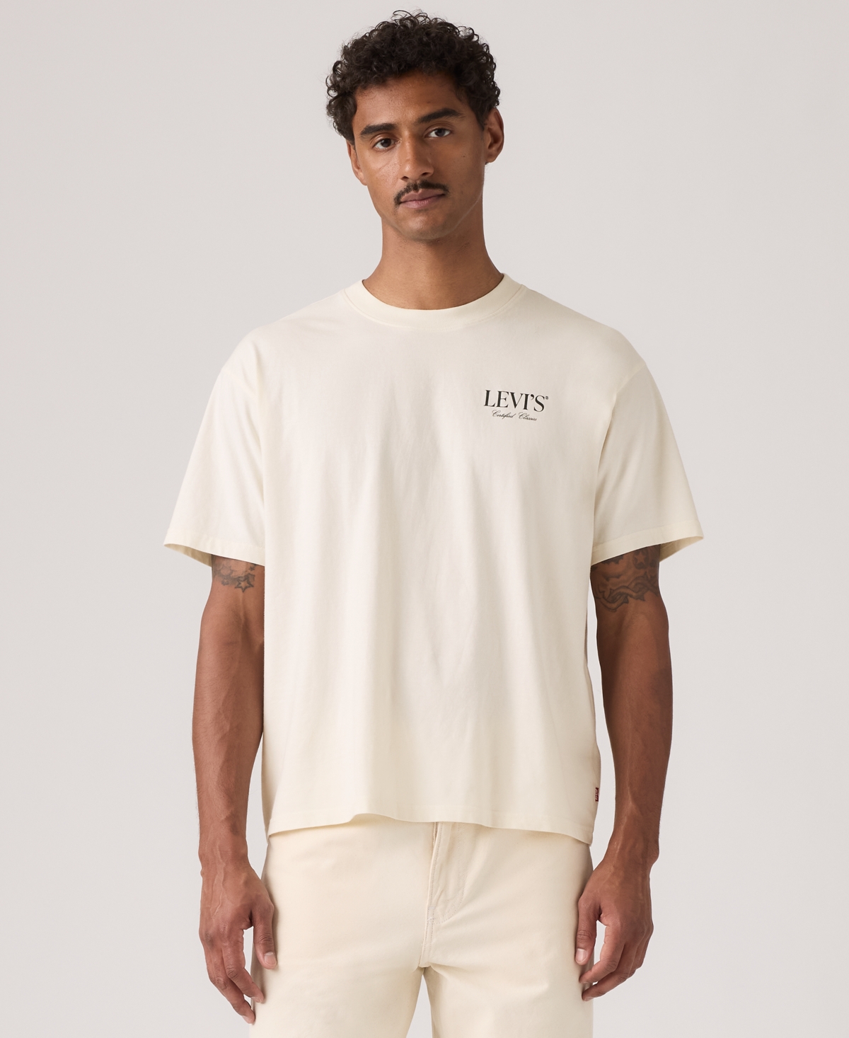 Click here for Levis Mens Graphic Boxy T-Shirt - Egret prices