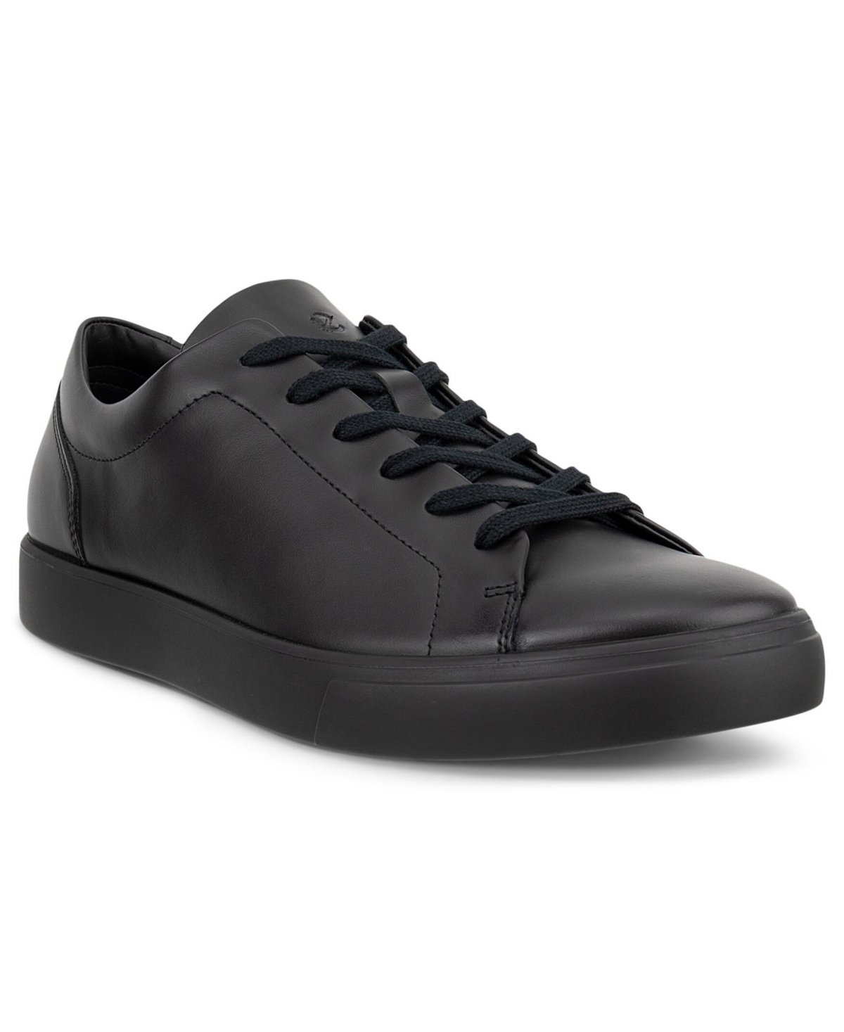 Click here for Ecco Mens Lace-Up Round Toe Sneakers - Black prices