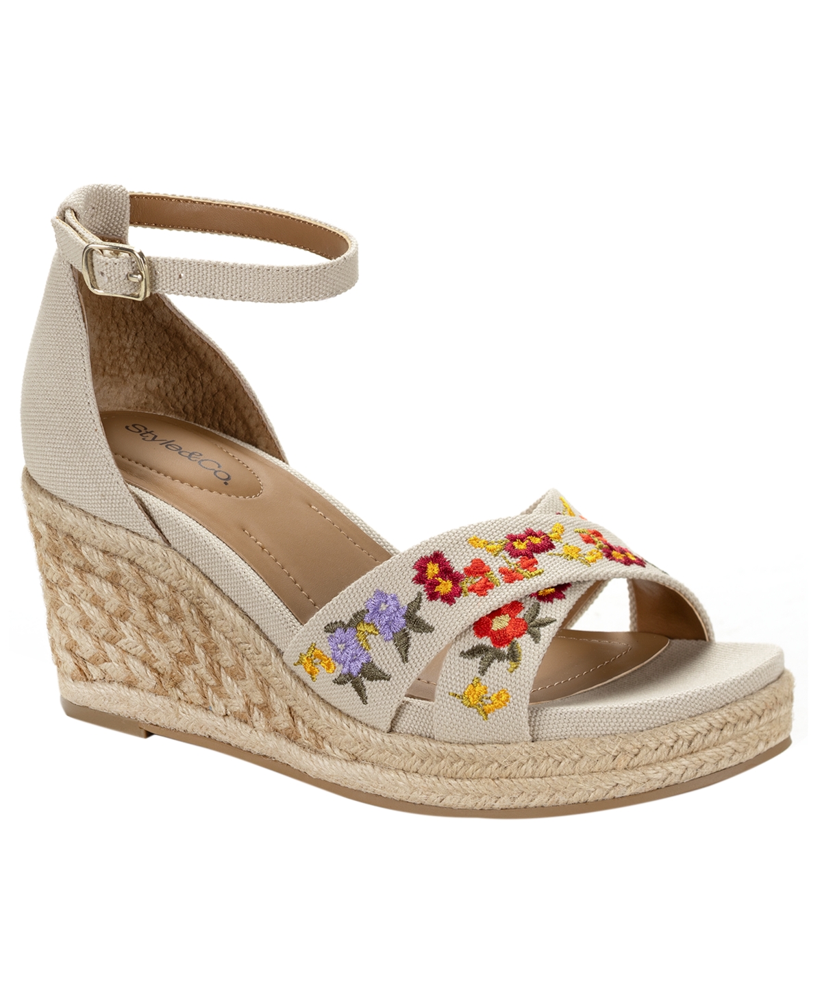 Click here for Style & Co. Womens Theaa X-Band Wedge Espadrilles... prices