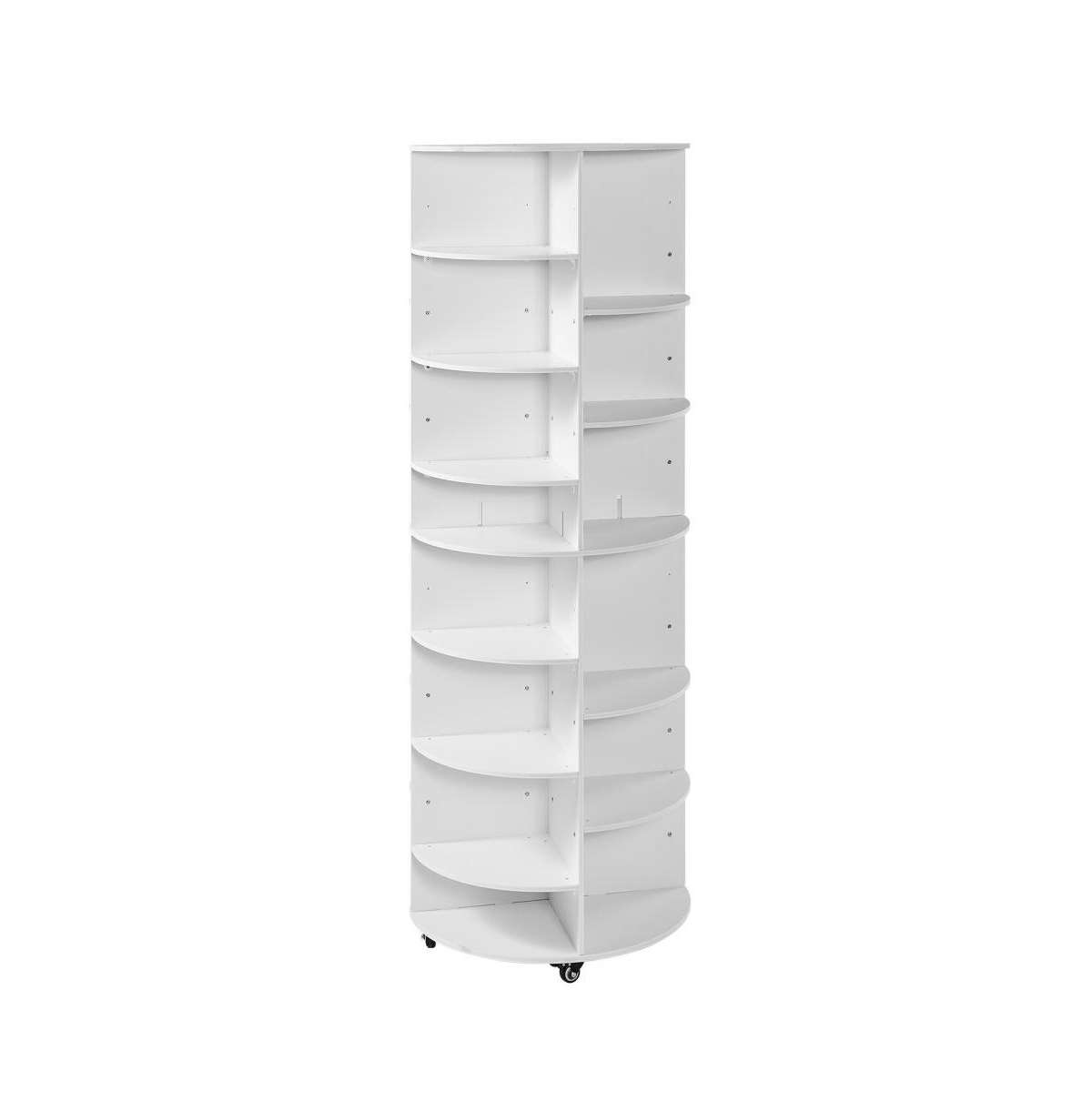 Click here for Slickblue 7-Tier Rotating Shoe Rack with Adjustabl... prices