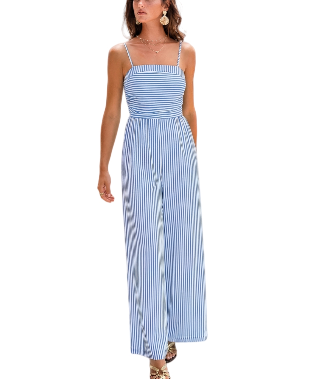 Click here for Cupshe Womens Feeling Inspired Striped Jumpsuit -... prices