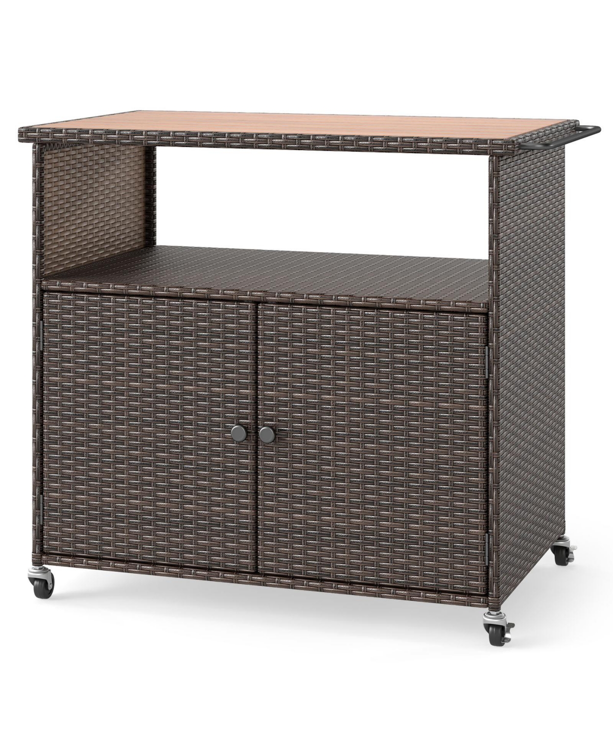 Click here for Sugift Outdoor Storage Cabinet with Acacia Wood To... prices