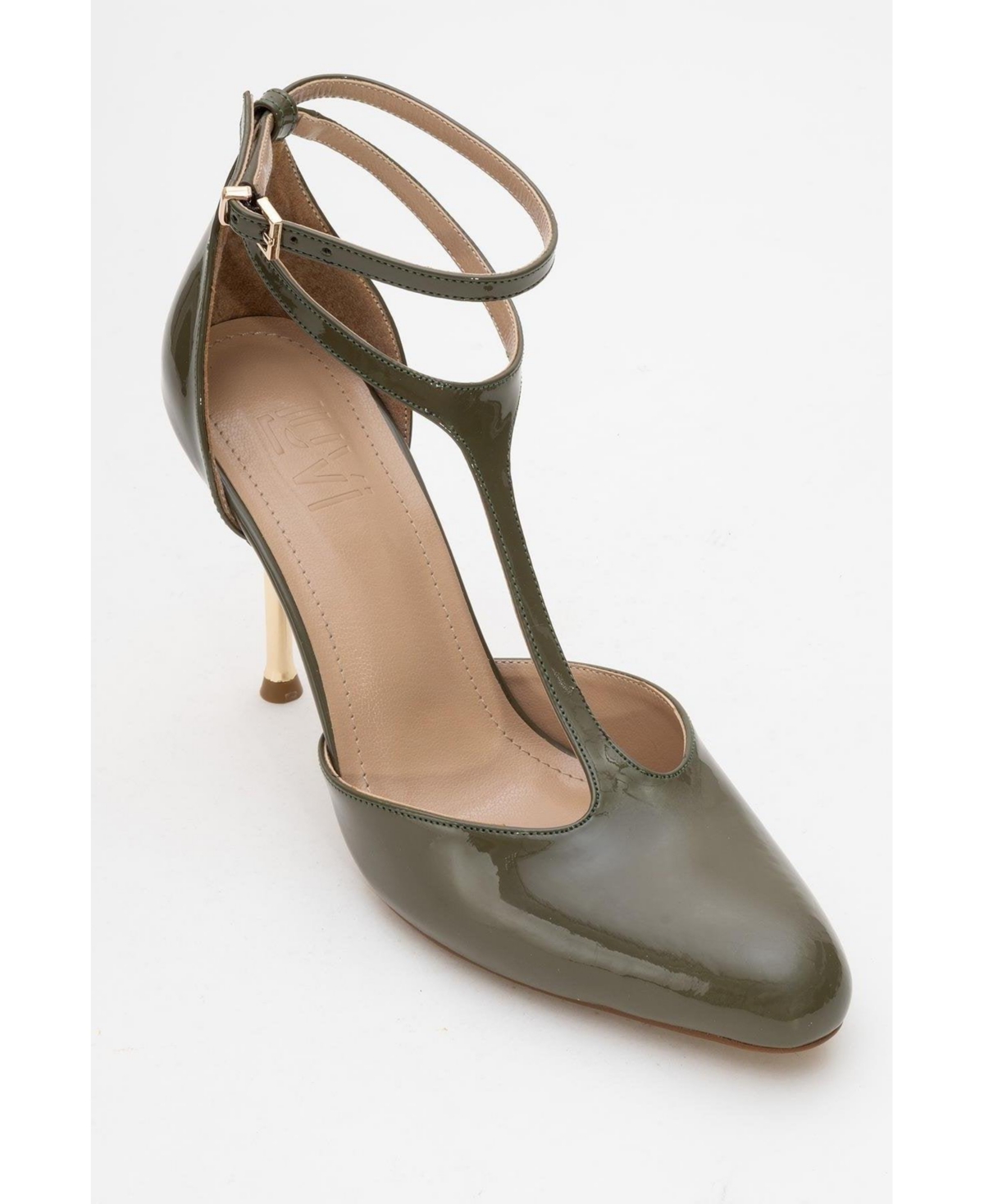 Click here for Prologue Shoes Jon T Strap Pump (Women) - Khaki pa... prices