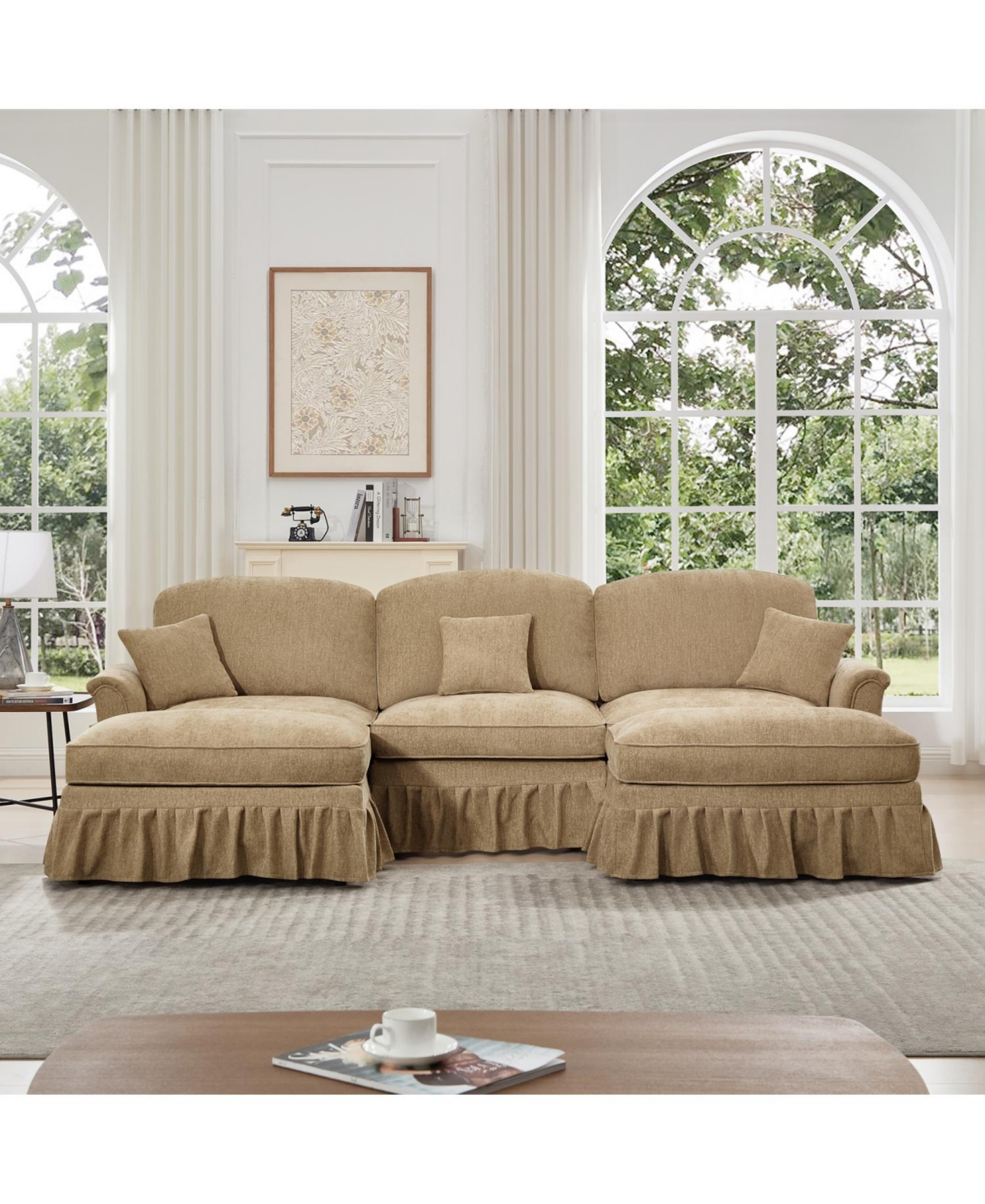 Click here for Streamdale Furniture Comfy Modular U-Shape Chenill... prices