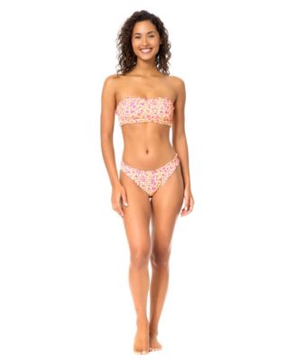 Click here for Raisins Womens Bandeau Neck Printed Swim Bikini To... prices