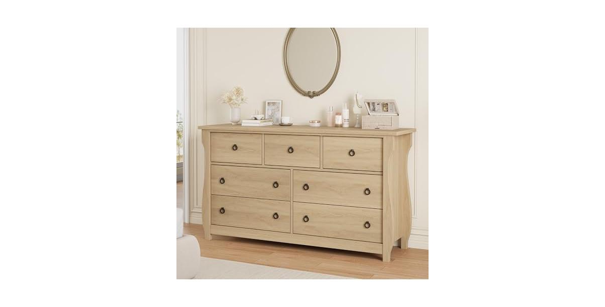 Click here for gaomon Dresser for Bedroom  Modern Wood 7 Drawer D... prices