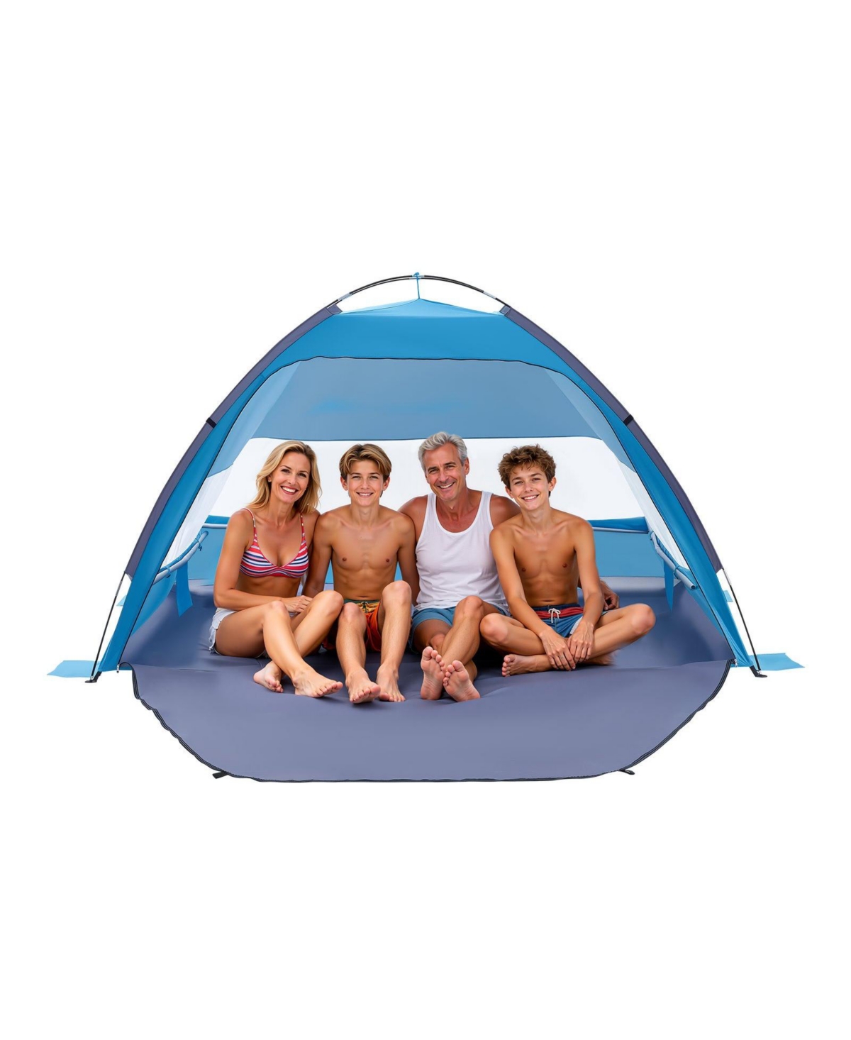 Click here for Mecale 4-Person Beach Tent Sun Shelter with Upf 50... prices