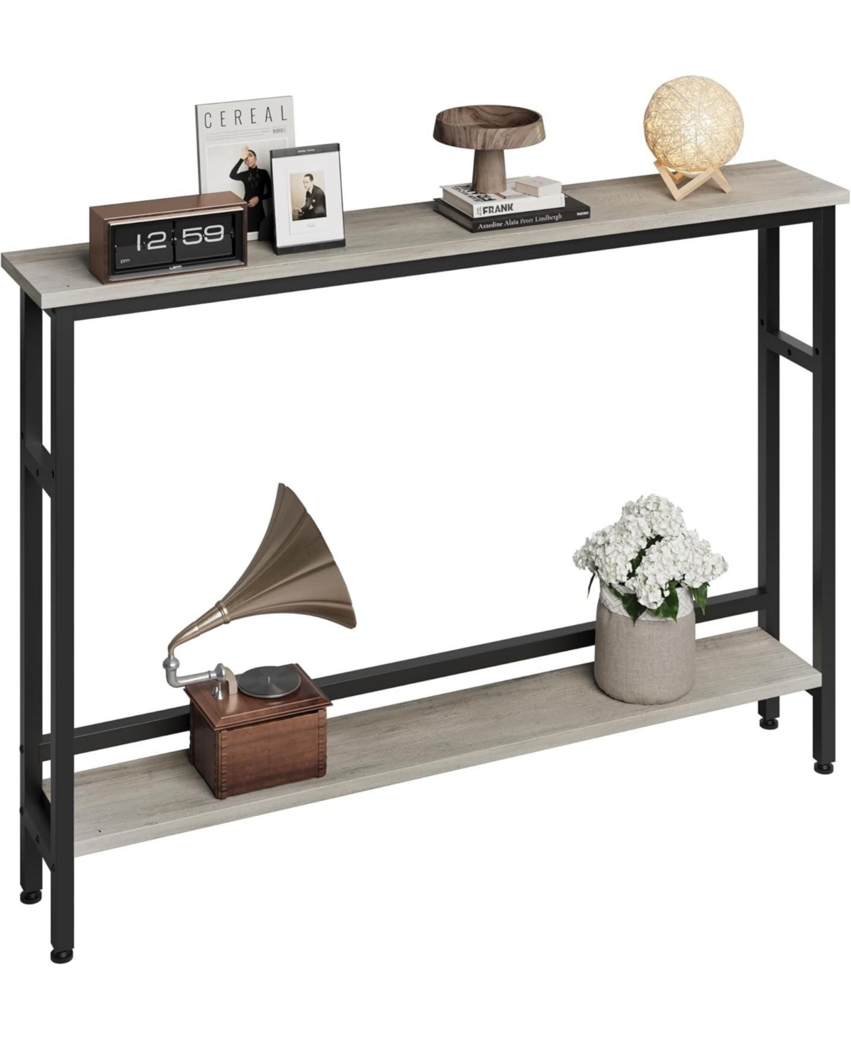 Click here for gaomon 59" Narrow 2-Tier Console Table with A... prices