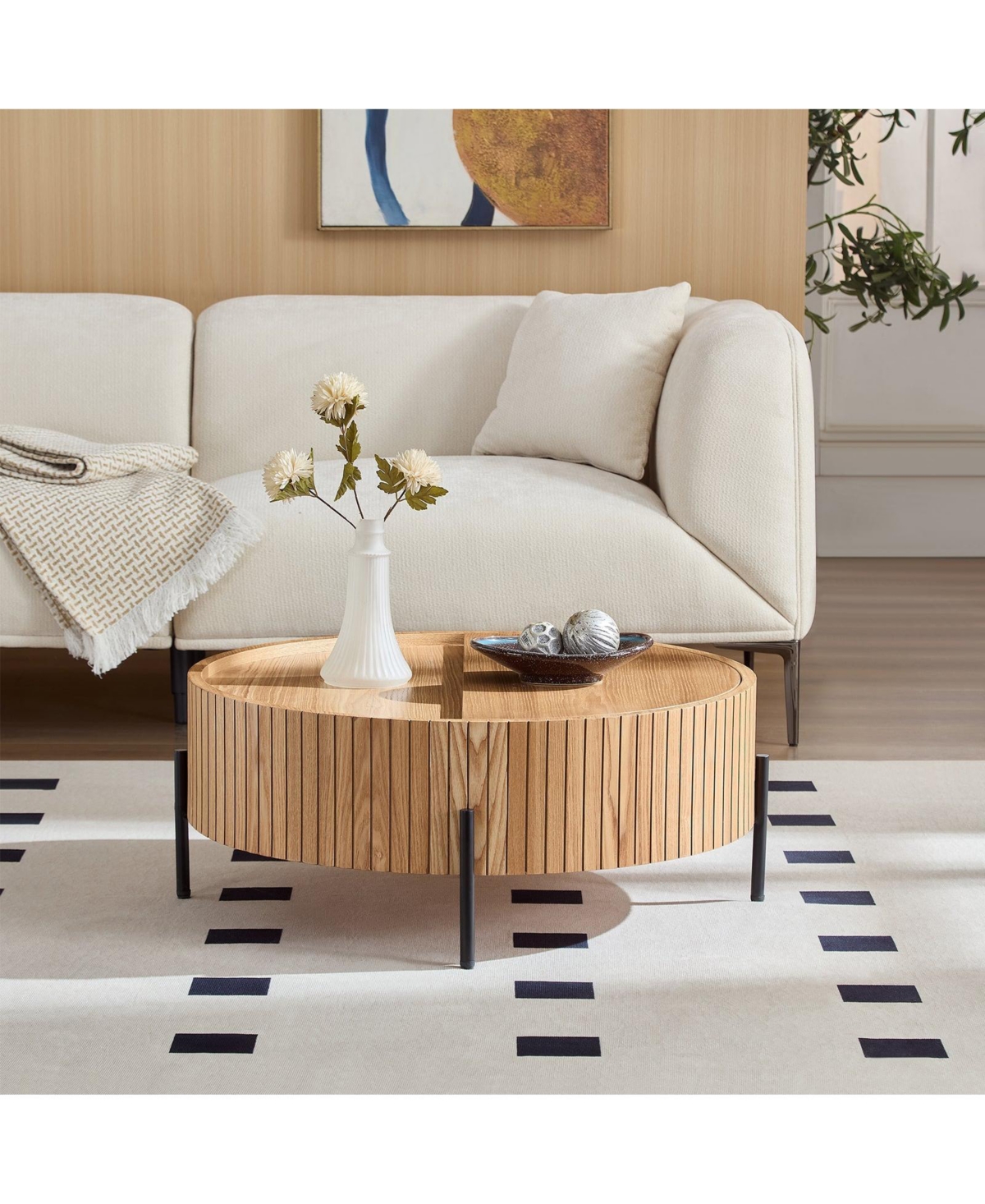 Click here for Boyel Living Round Coffee Table with Storage  Mode... prices