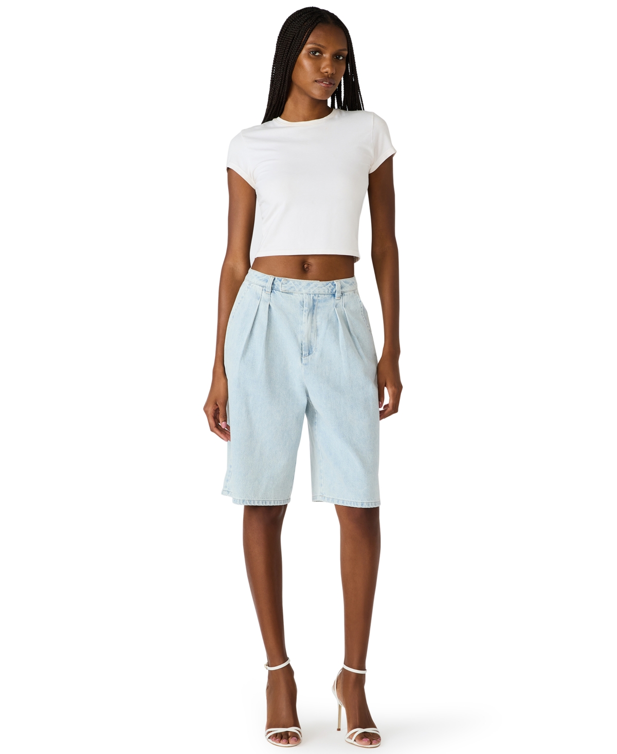 Click here for Bb Dakota Womens Ivana Wide-Leg Shorts - Sulphur S... prices