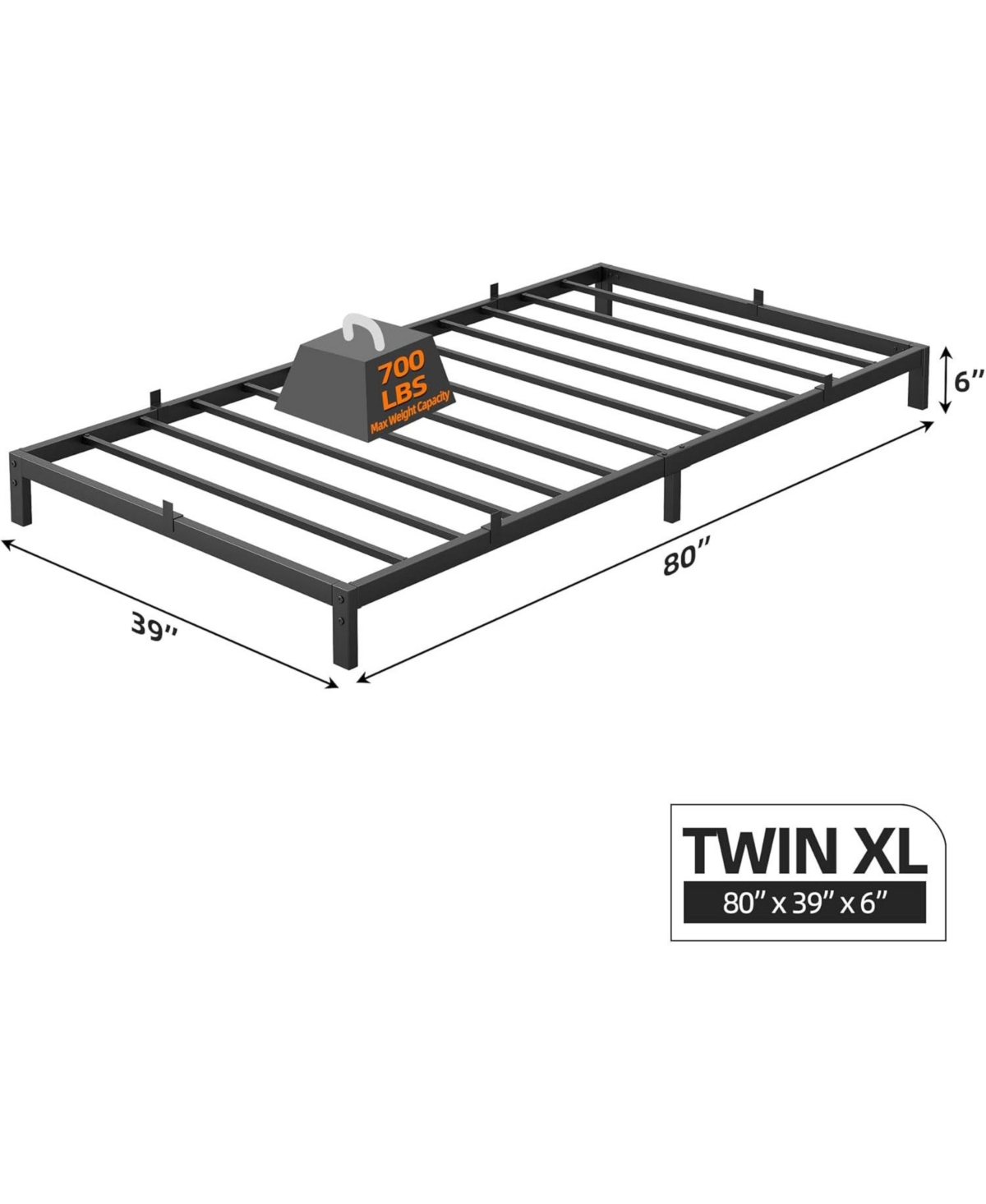 Click here for gaomon 6" Low Profile Twin Xl Metal Platform... prices