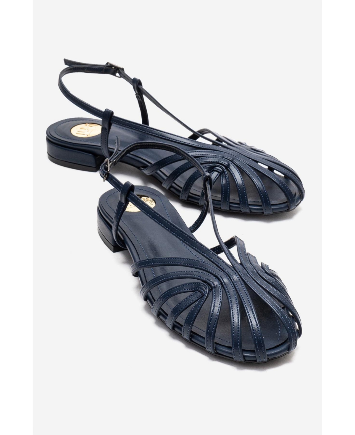 Click here for Prologue Shoes Womens Liss Strap Sandal - Navy prices