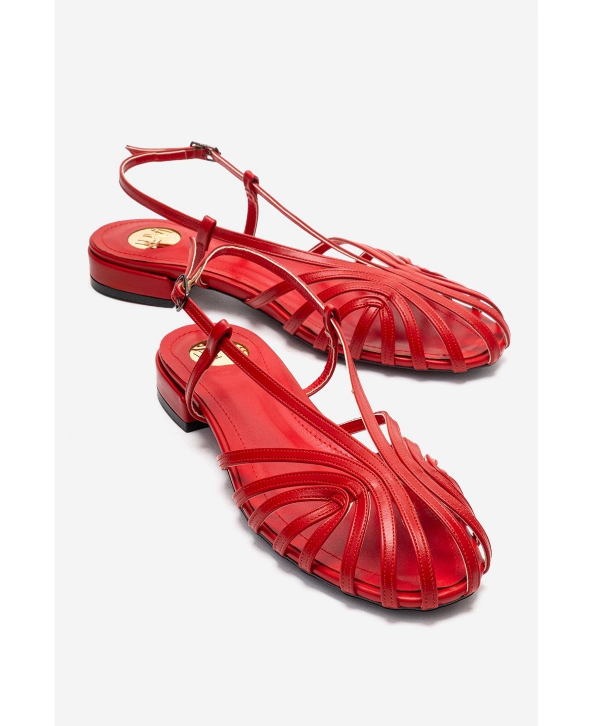 Click here for Prologue Shoes Womens Liss Strap Sandal - Red prices