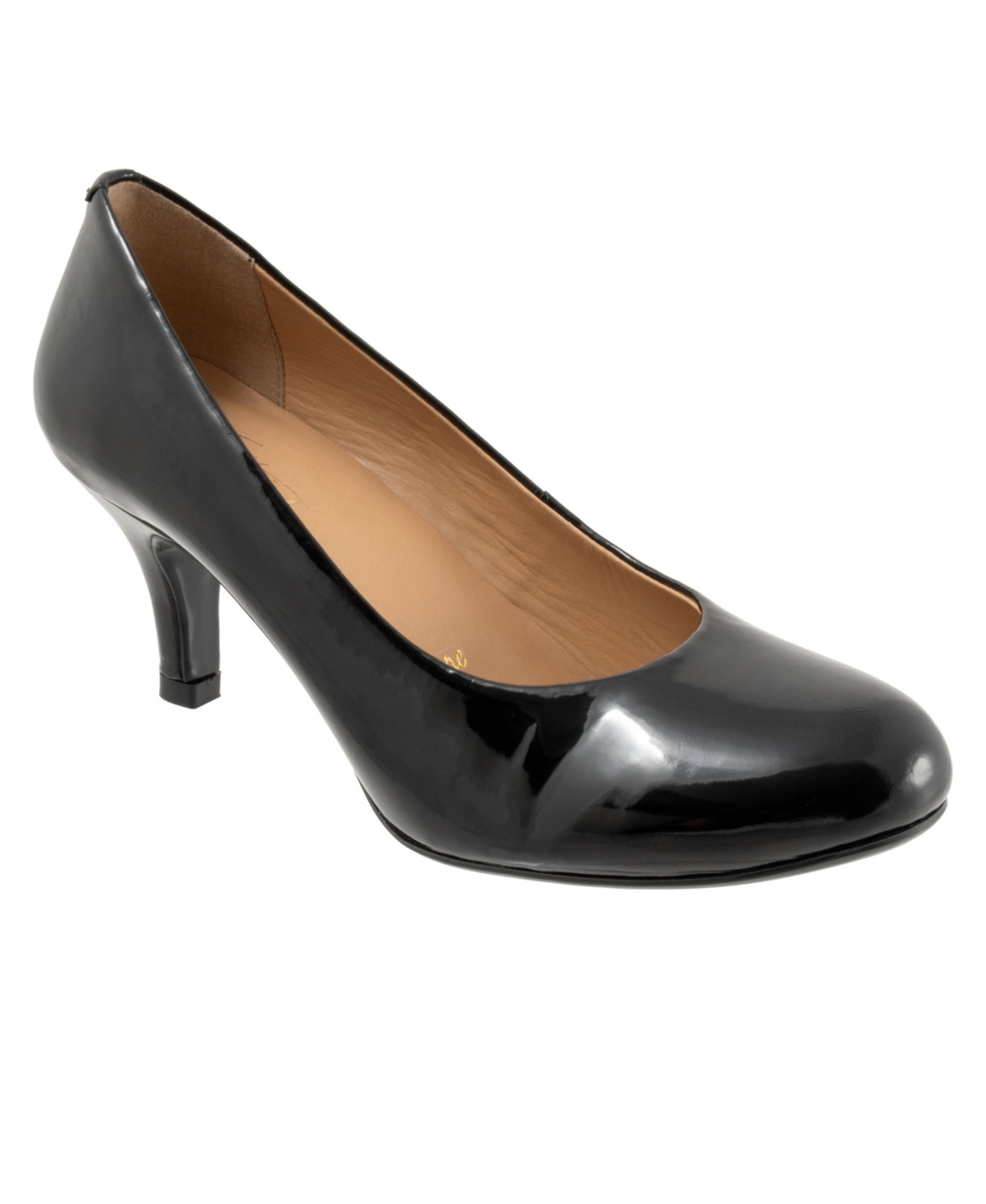 Click here for Trotters Womens Lanay Pump - Black patent prices
