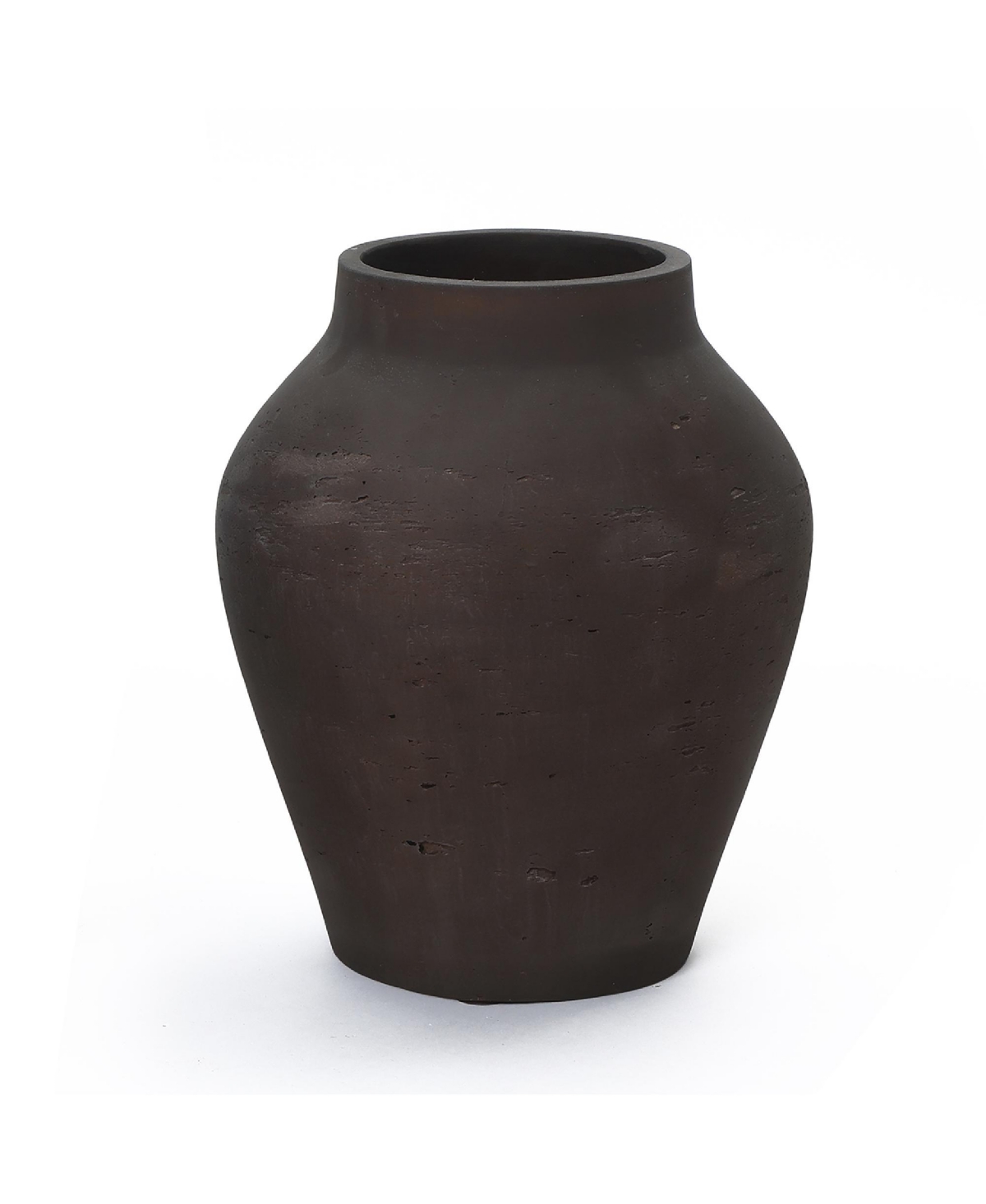 Click here for LuxenHome Rustic Earth Cement Vase  Antique Brown... prices
