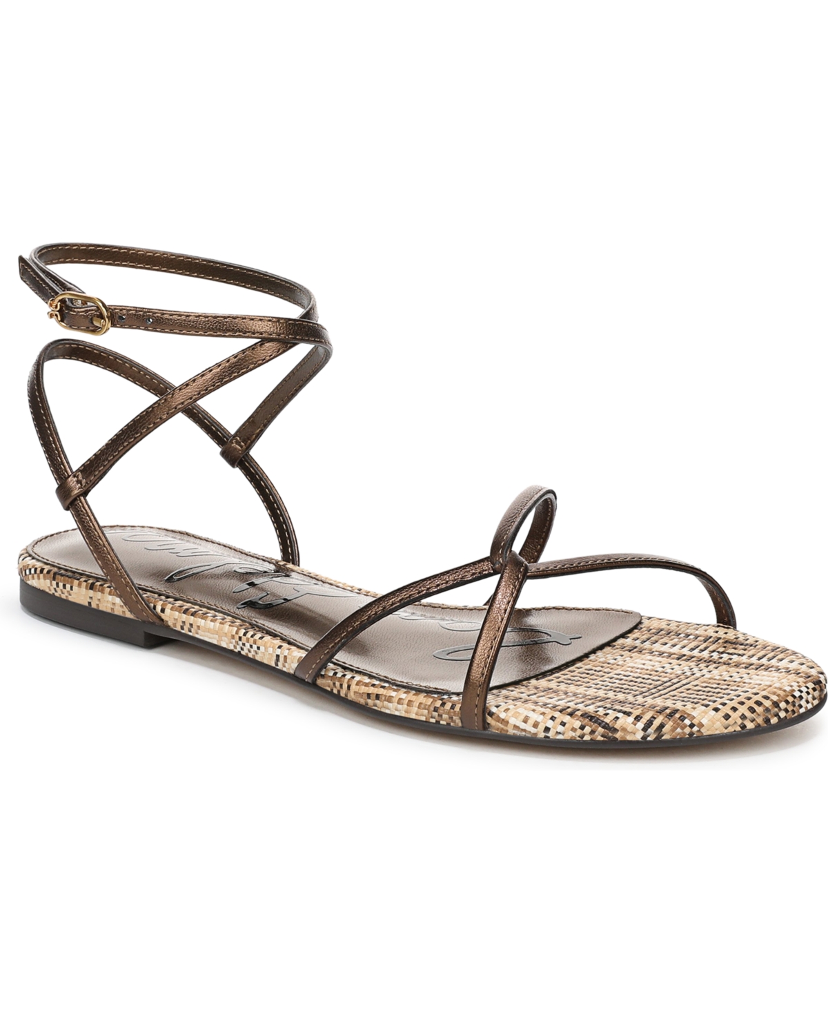 Click here for Sam Edelman Womens Elina Ankle-Strap Flat Sandals... prices