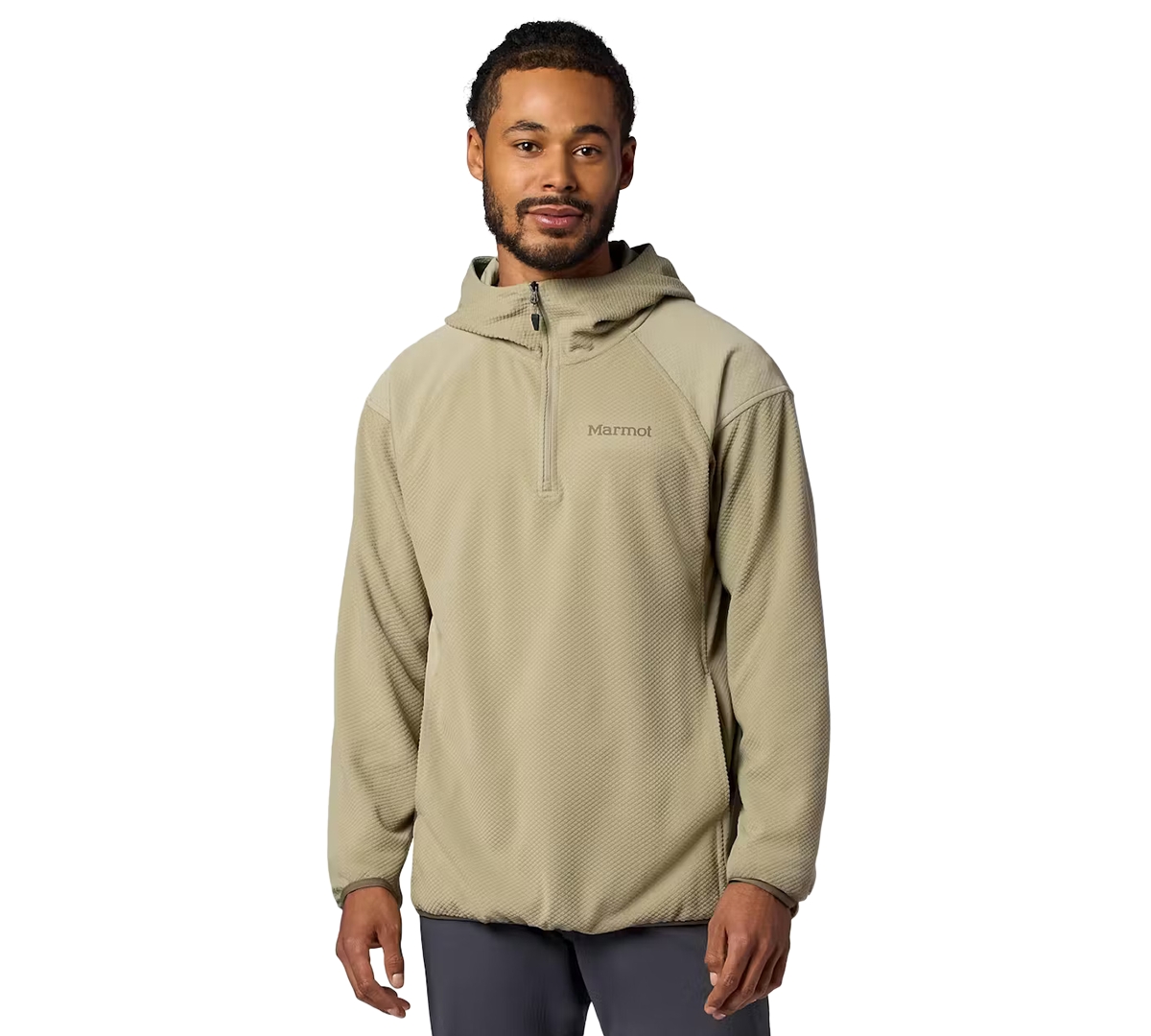 Click here for Marmot Mens Rockbound Hooded Quarter-Zip Fleece Sw... prices