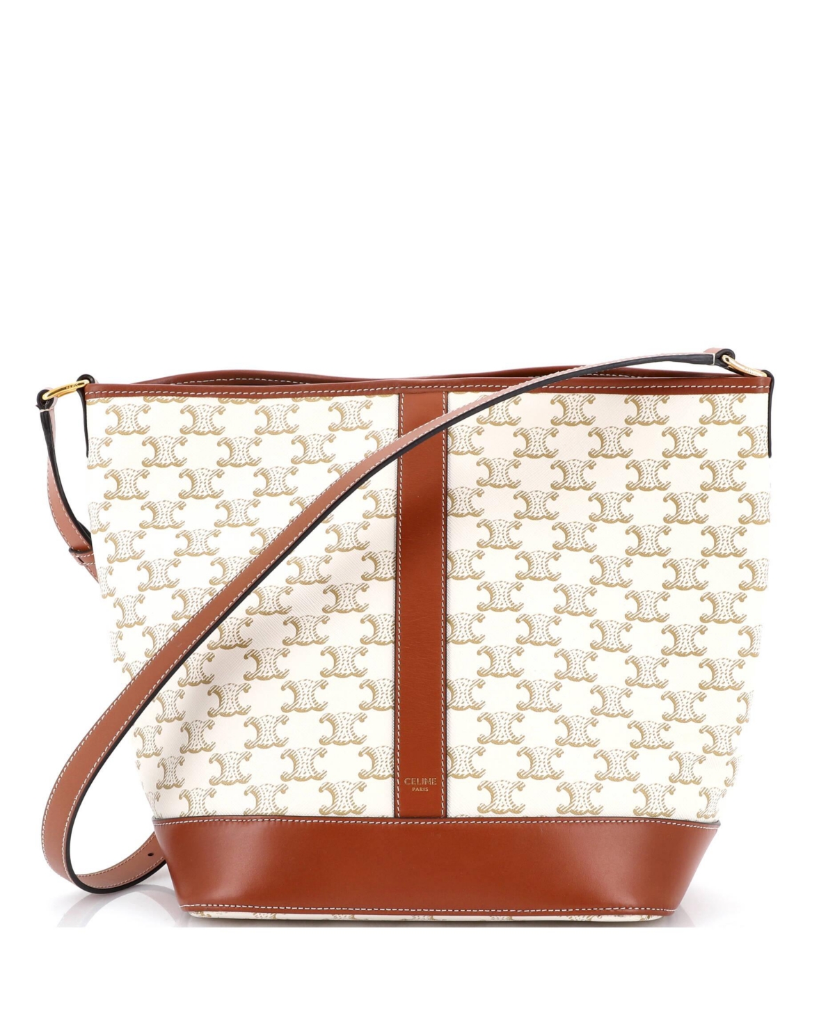 Click here for Pre-Owned Celine Medium Bucket Bag Triomphe Coated... prices