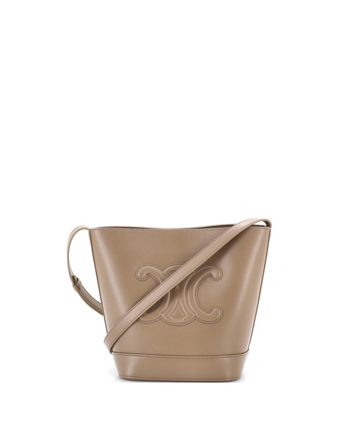 Click here for Pre-Owned Celine Small Cuir Triomphe Bucket Bag Le... prices