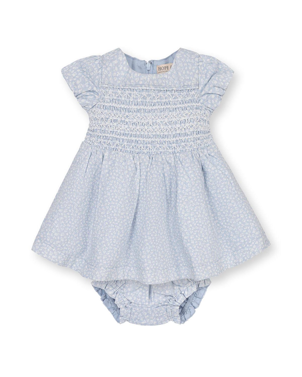 Click here for Hope and Henry Baby Linen Smocked Puff Sleeve Dres... prices