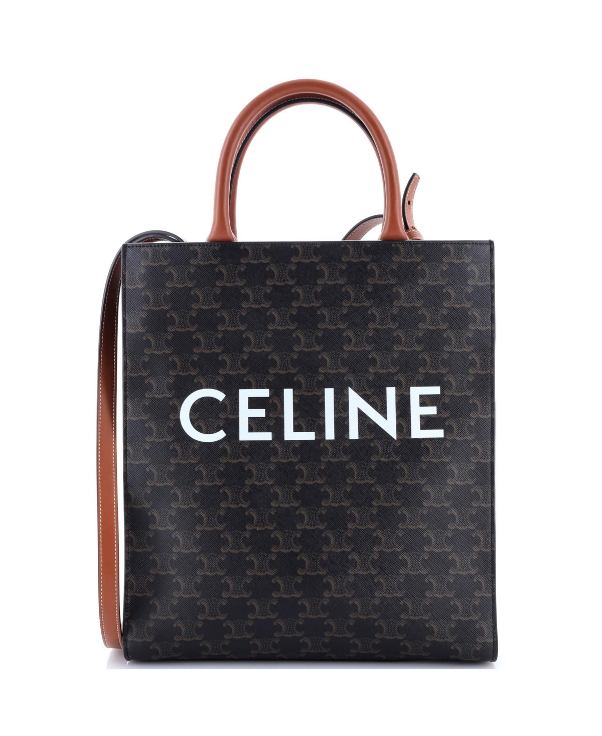 Click here for Pre-Owned Celine Small Vertical Cabas Tote Triomph... prices