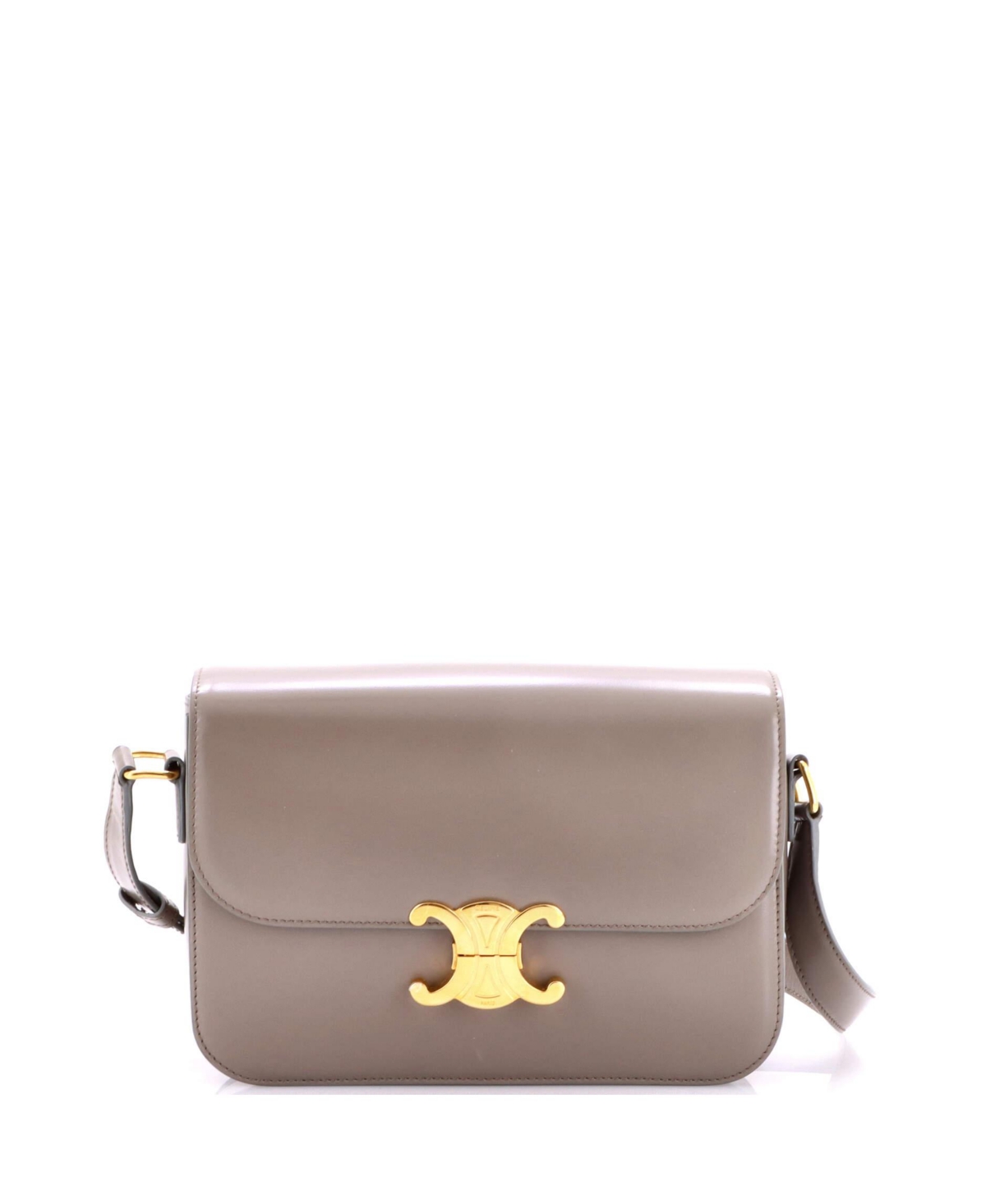 Click here for Pre-Owned Celine Medium Triomphe Shoulder Bag Smoo... prices