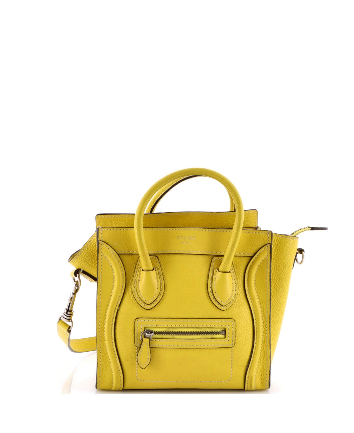 Click here for Pre-Owned Celine Nano Luggage Bag Grainy Leather -... prices